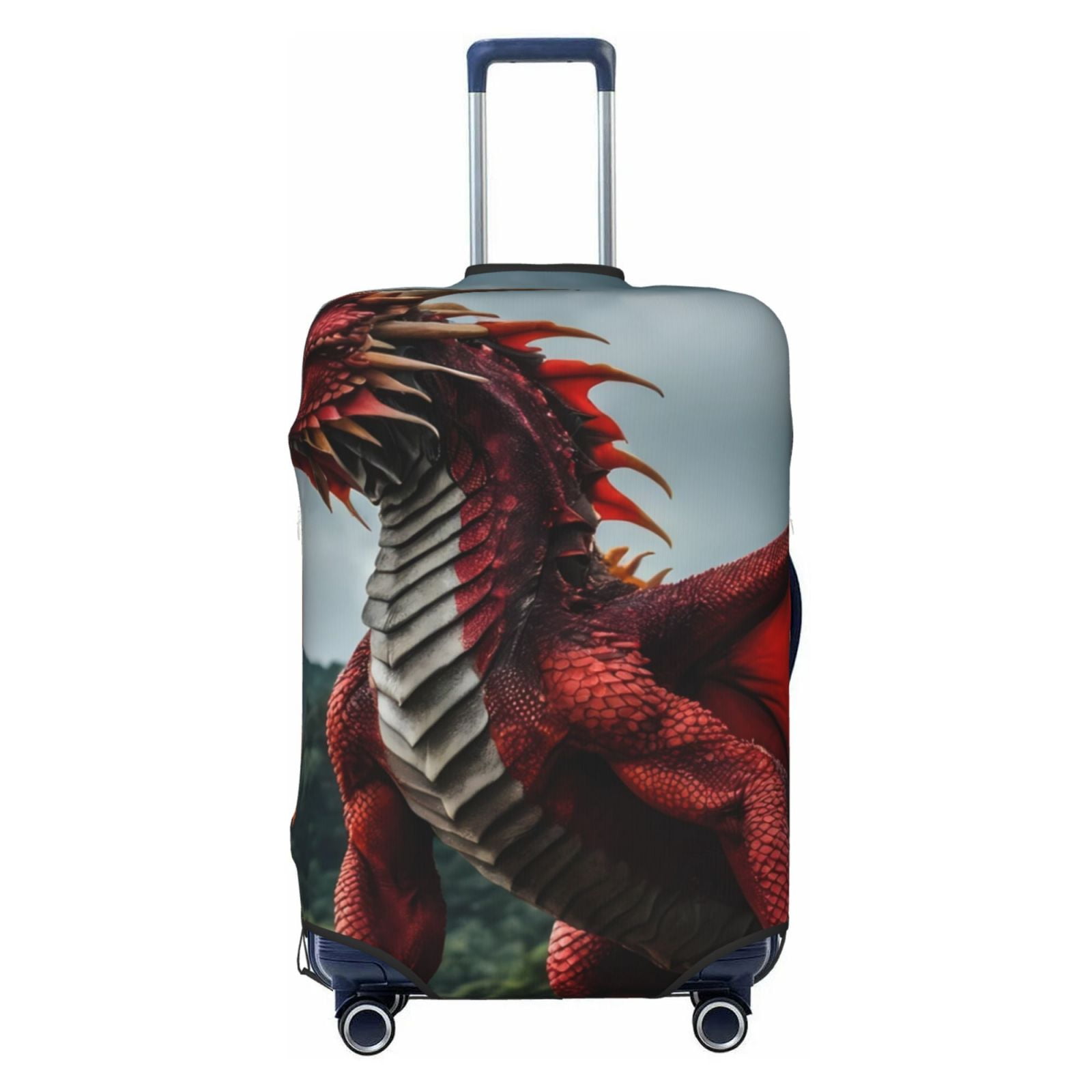 Bingfone Majestic Red Dragon Luggage Cover Washable Suitcase Cover ...