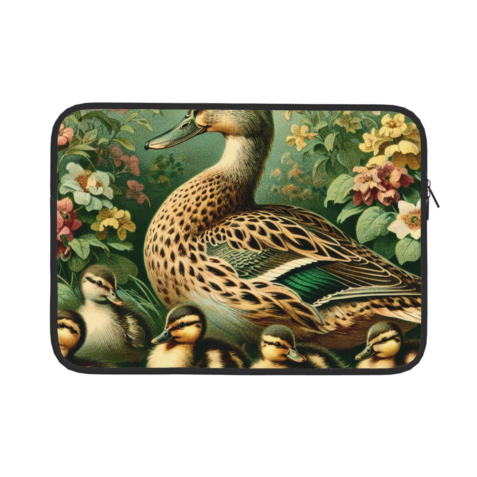 Bingfone Mallard Duck And Flowers Laptop Sleeve Case 13 inch , 360 ...