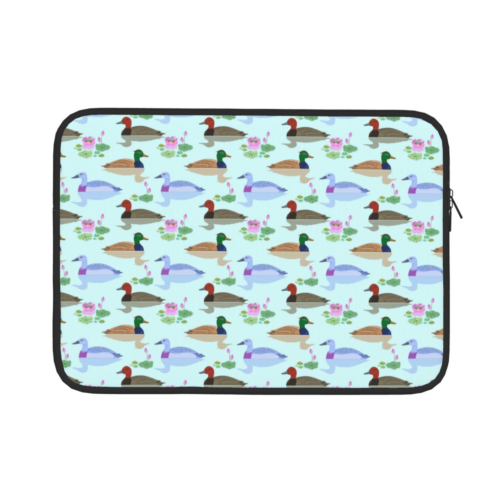 Bingfone Mallard Duck Of Lotus Flowers Laptop Sleeve Case 13 inch , 360 ...