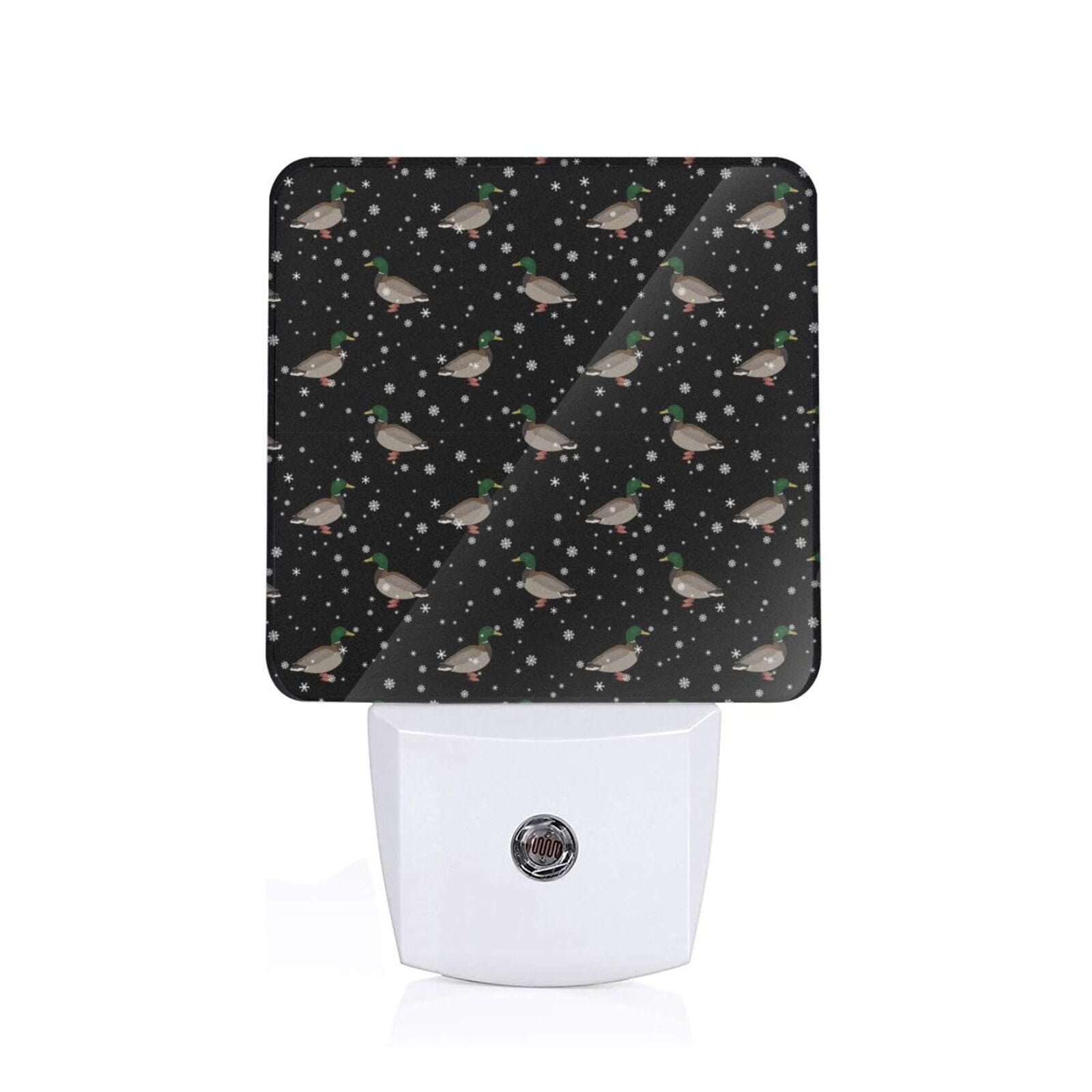Bingfone Mallards And Snowflakes Print Night Lights Plug into Wall,Dusk ...