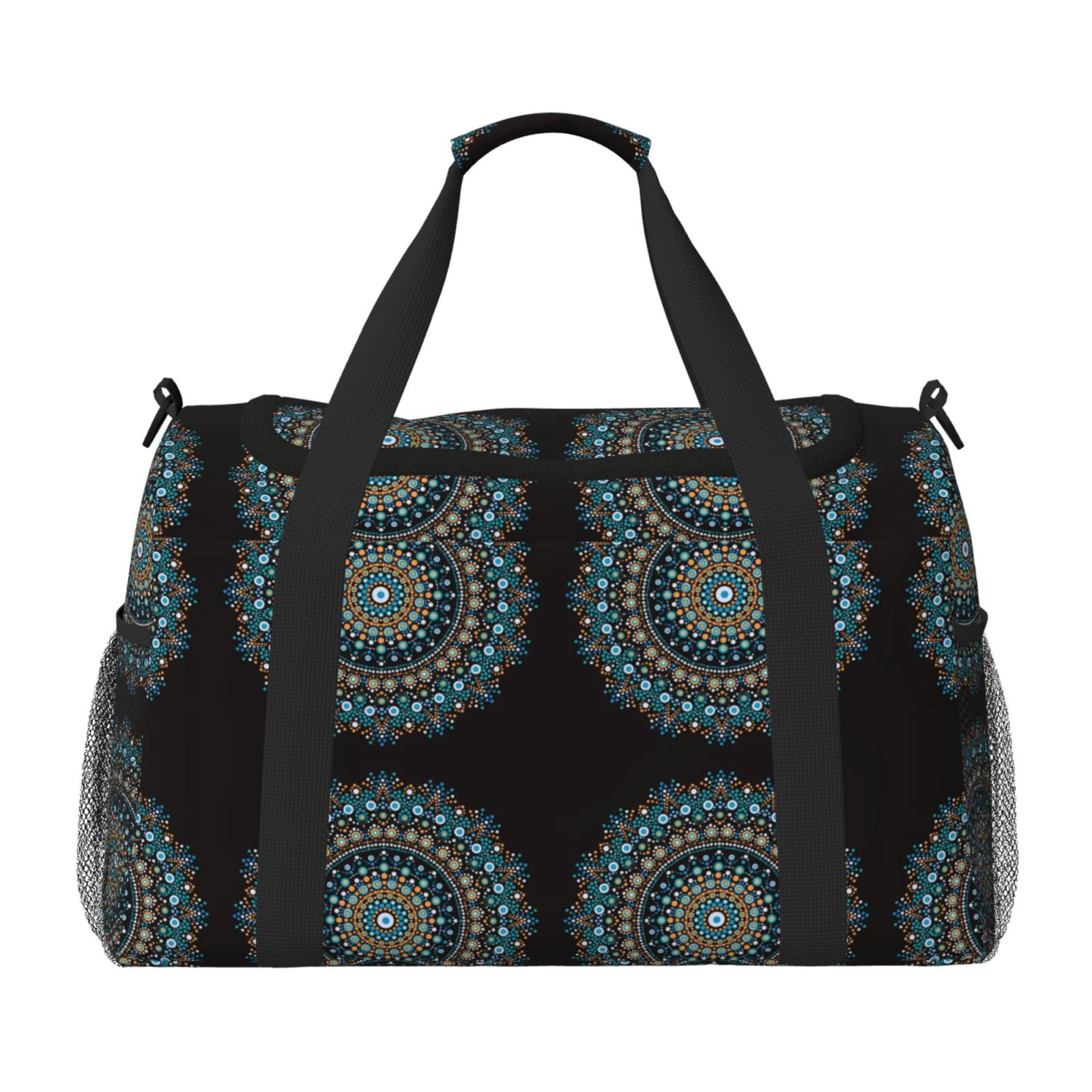 Bingfone Mandala Print Travel Duffel Tote Bag,Waterproof Shoulder ...