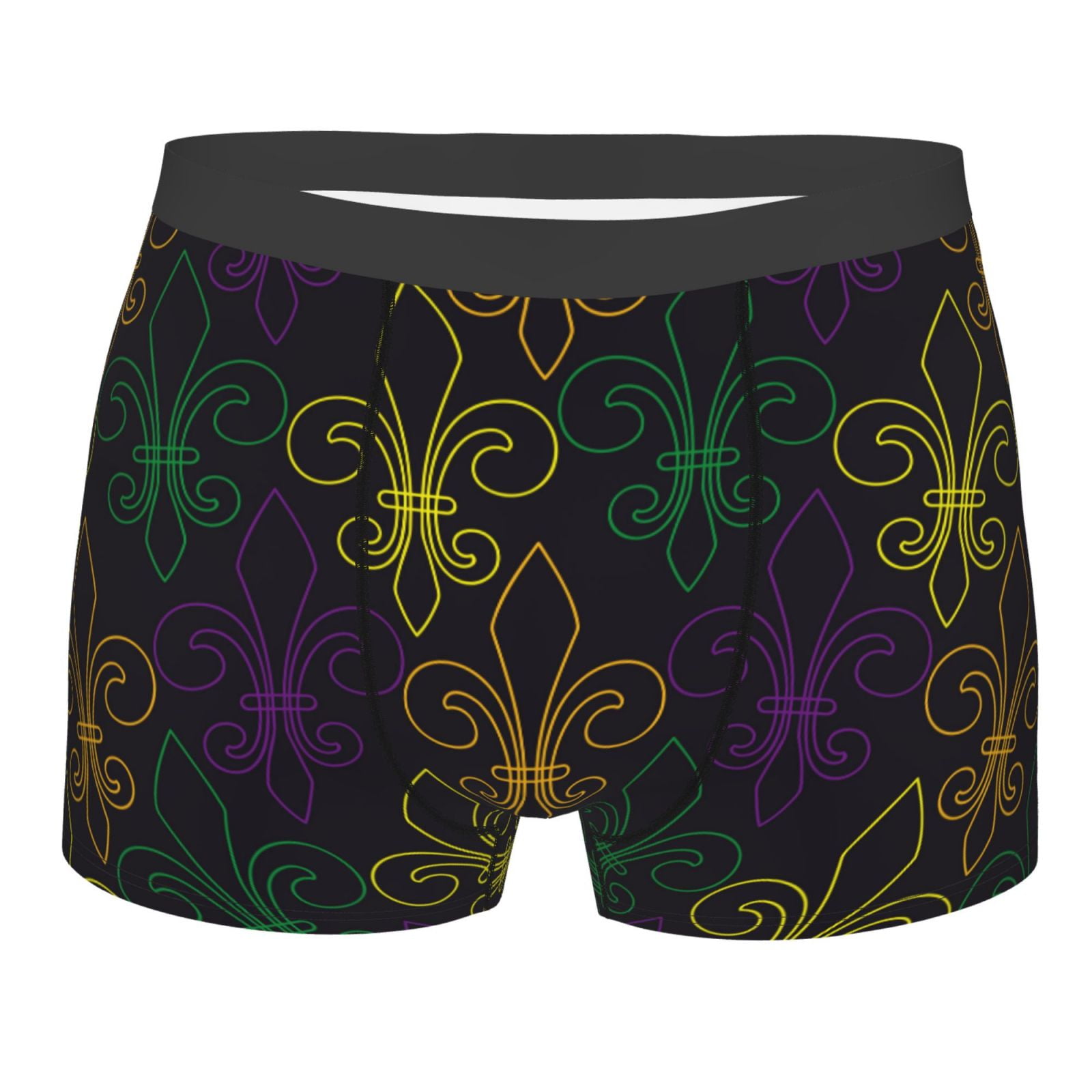 Bingfone Mardi Gras Carnival Men'S Underwear - Casual Stretch Boxer ...