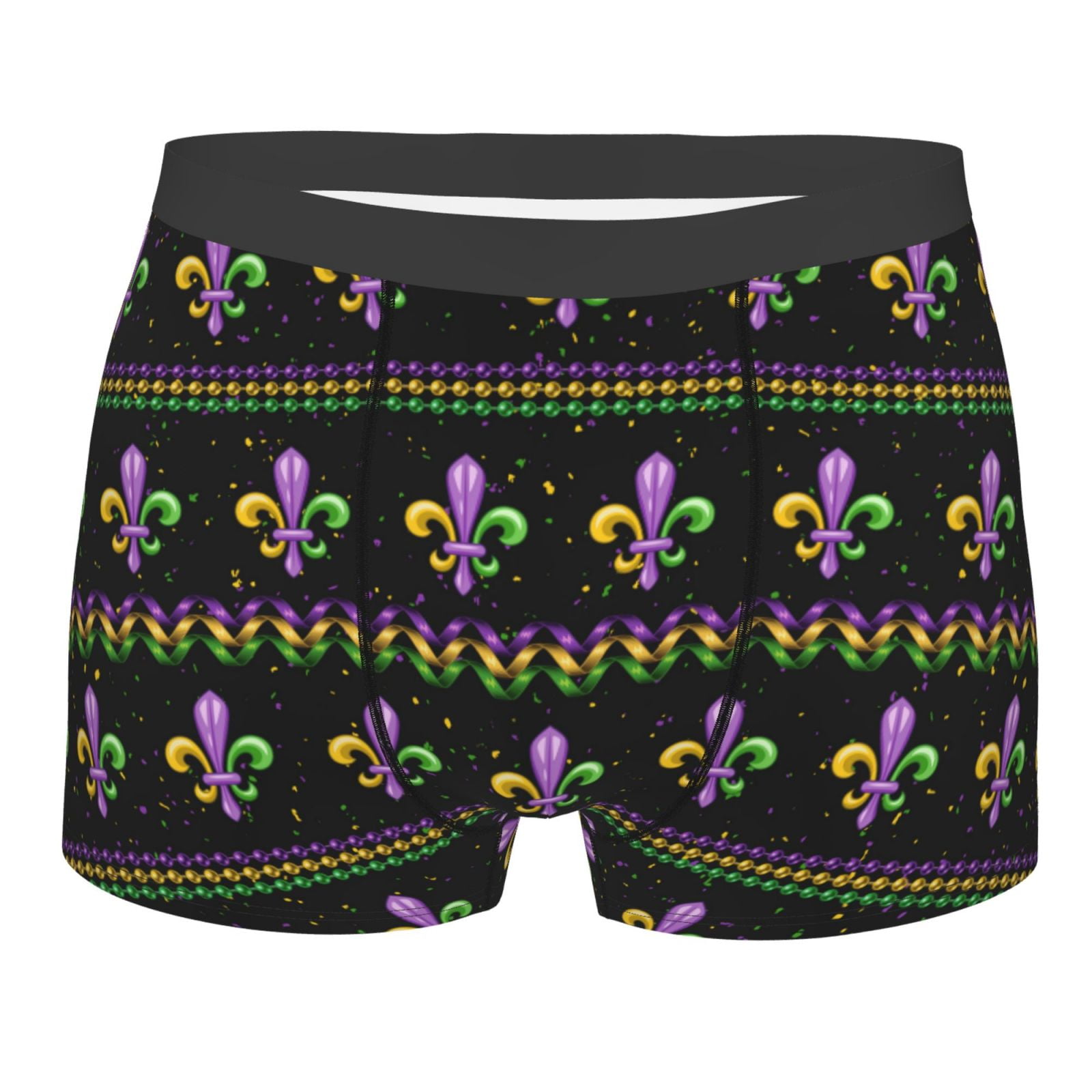 Bingfone Mardi Gras Fleur De Lis Men'S Underwear - Casual Stretch Boxer ...