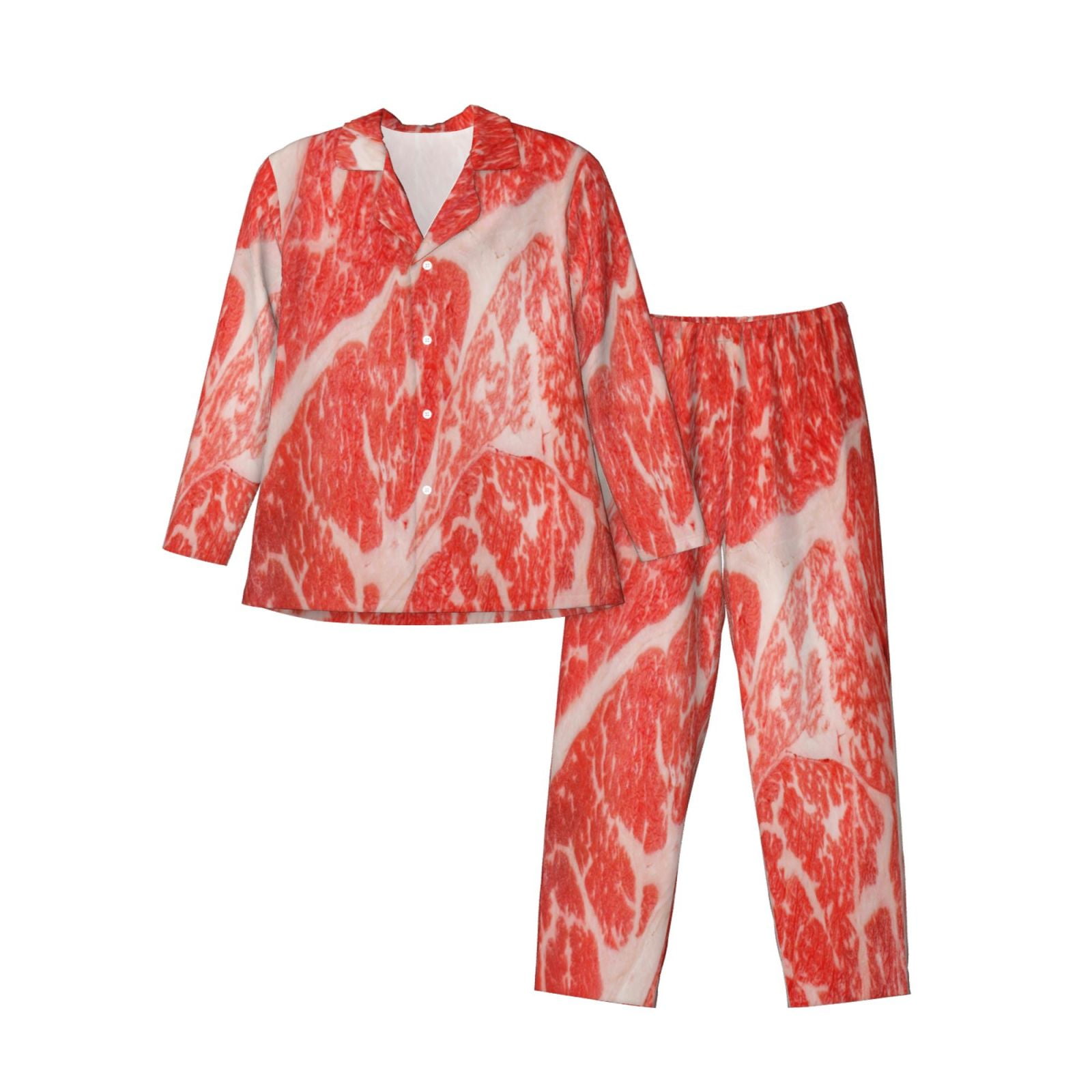 Bingfone Men'S Pajama Set 2 Piece Loungewear Pjs, Long Sleeve With ...