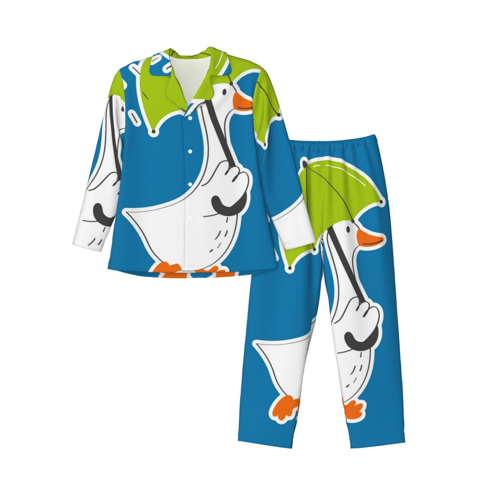 Bingfone Men'S Pajama Set 2 Piece Loungewear Pjs, Long Sleeve With ...