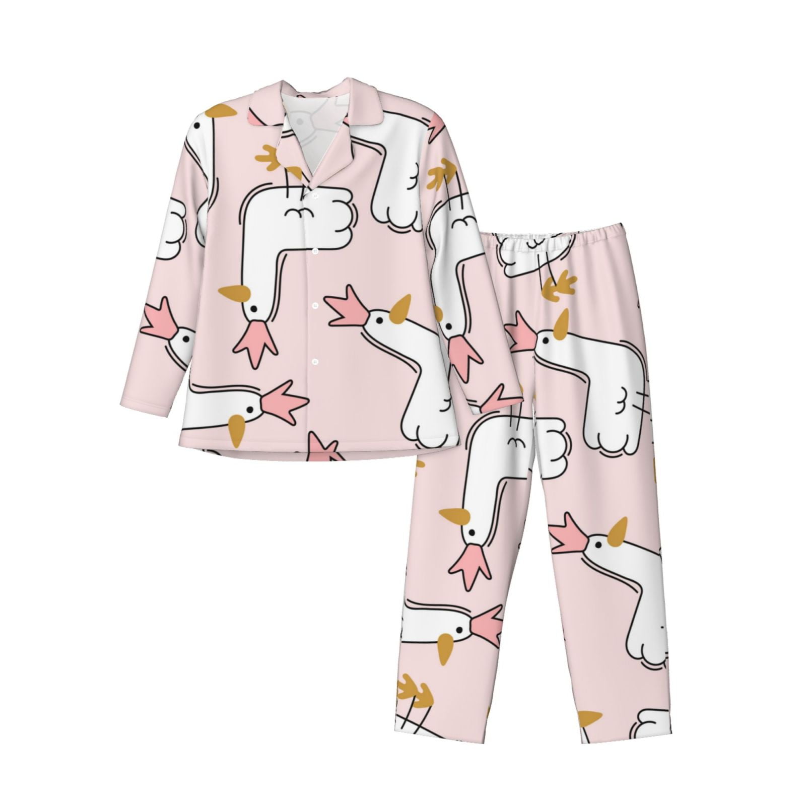 Bingfone Men'S Pajama Set 2 Piece Loungewear Pjs, Long Sleeve With ...