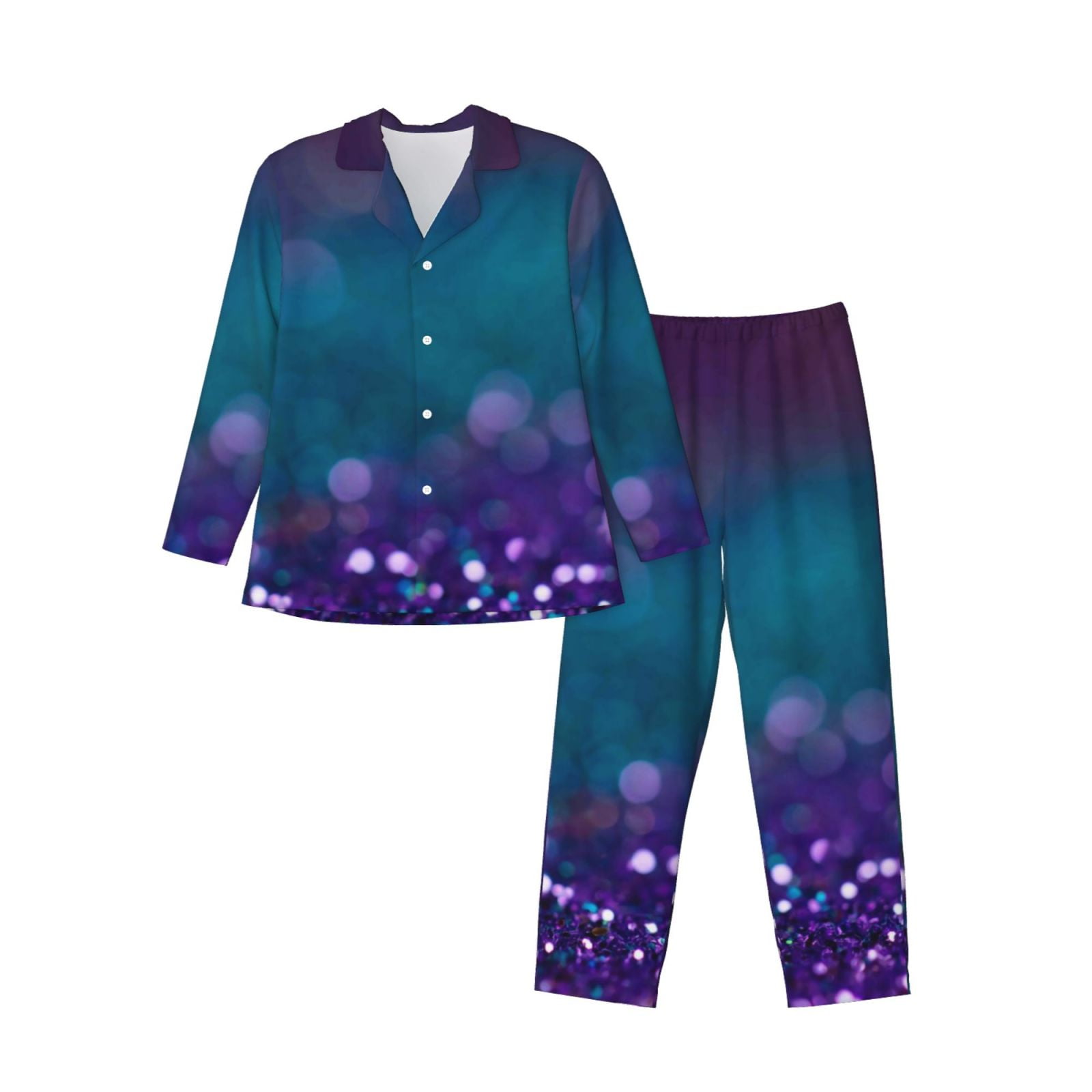 Bingfone Men'S Pajama Set 2 Piece Loungewear Pjs, Long Sleeve With ...