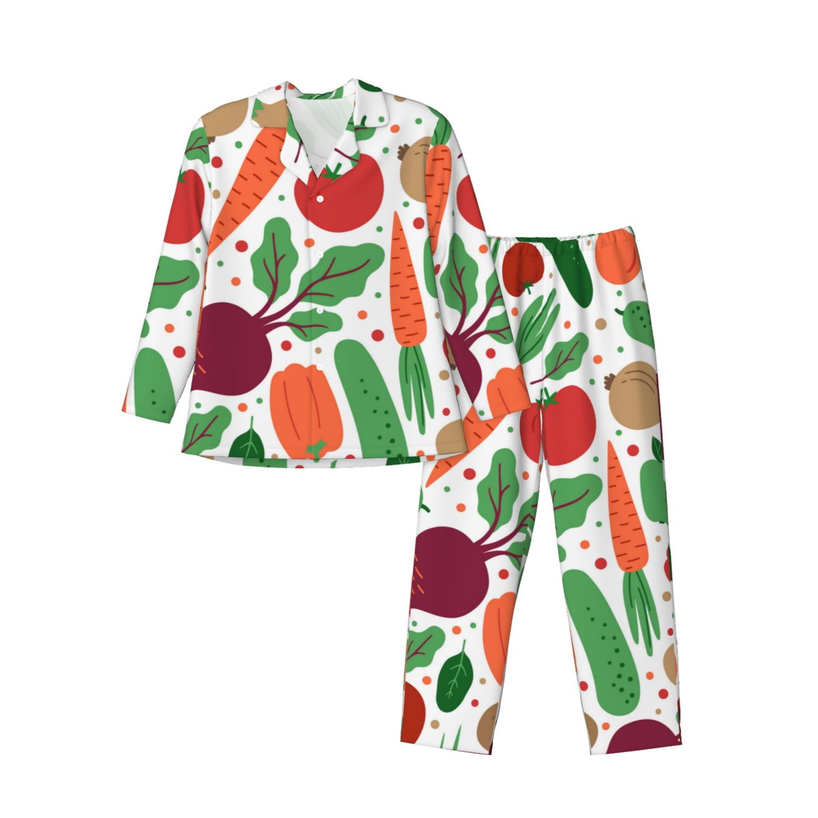 Bingfone Men'S Pajama Set 2 Piece Loungewear Pjs, Long Sleeve With ...