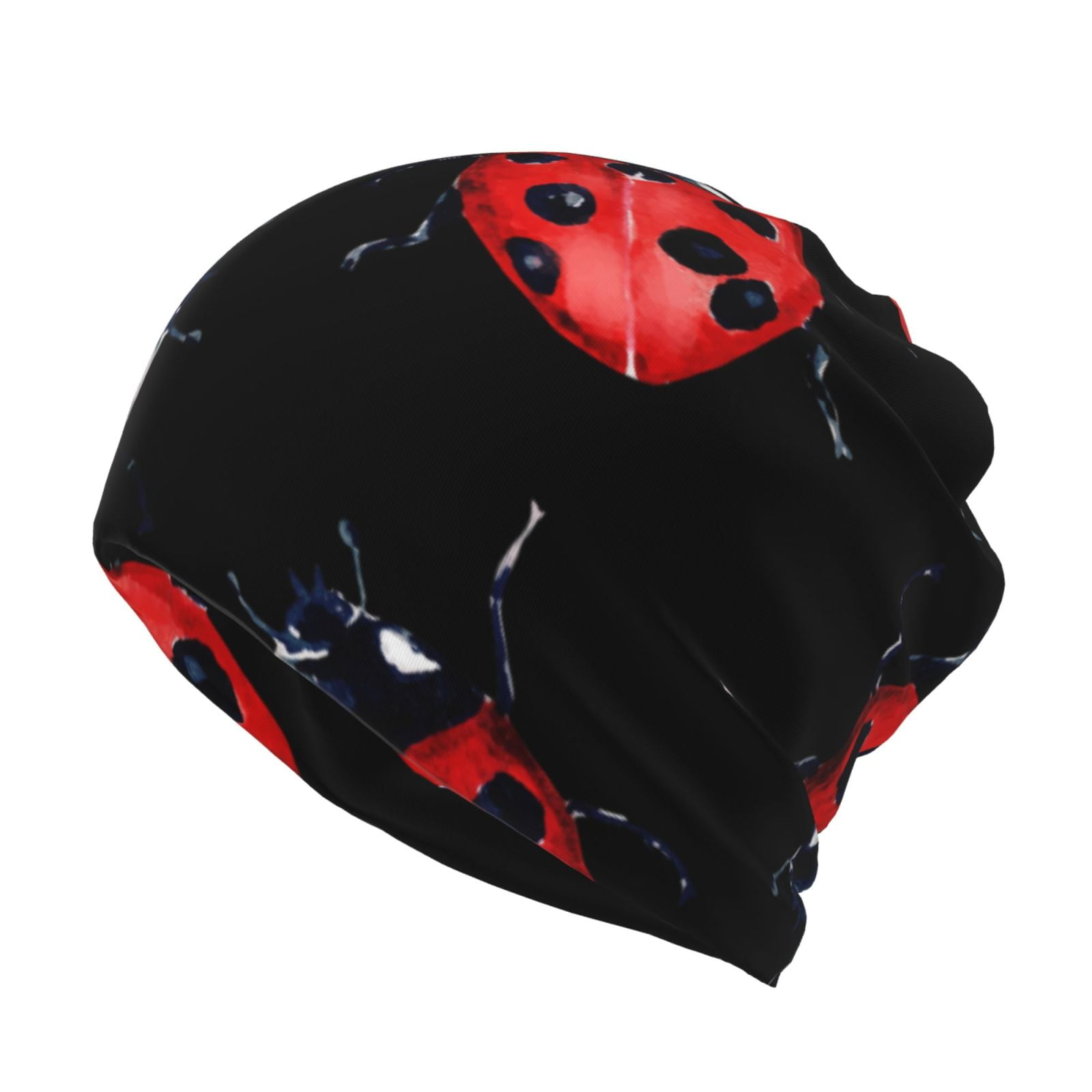 Bingfone Men Women Slouch Beanie Beautiful Red Ladybug Print Cap Hip ...