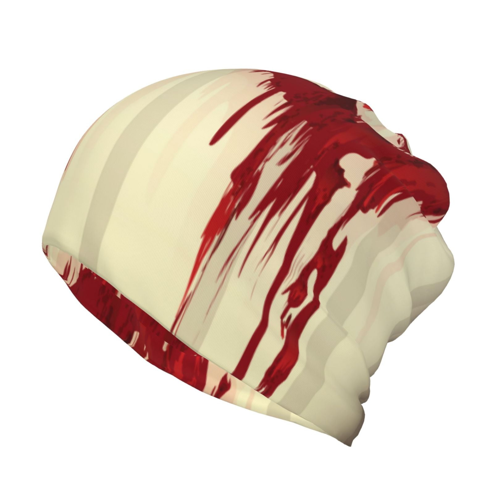 Bingfone Men Women Slouch Beanie Bloody Hand1 Print Cap Hip-Hop Hat ...