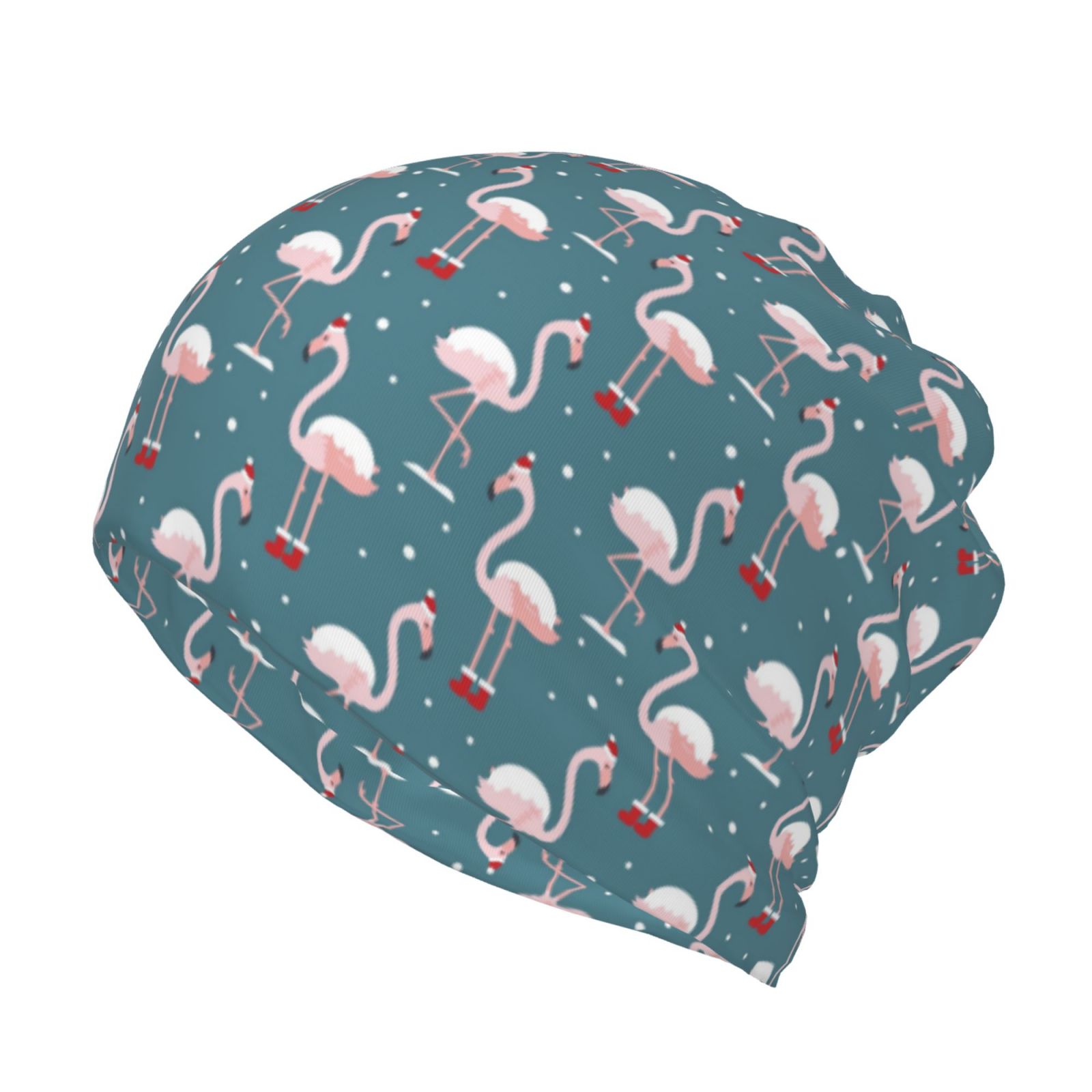 Bingfone Men Women Slouch Beanie Elegant Flamingo Print Cap Hip-Hop Hat ...