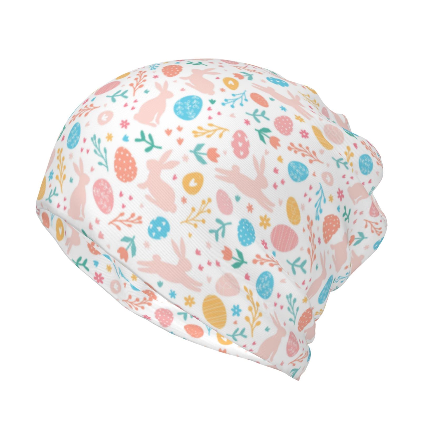 Bingfone Men Women Slouch Beanie Happy Easter Print Cap Hip-Hop Hat ...