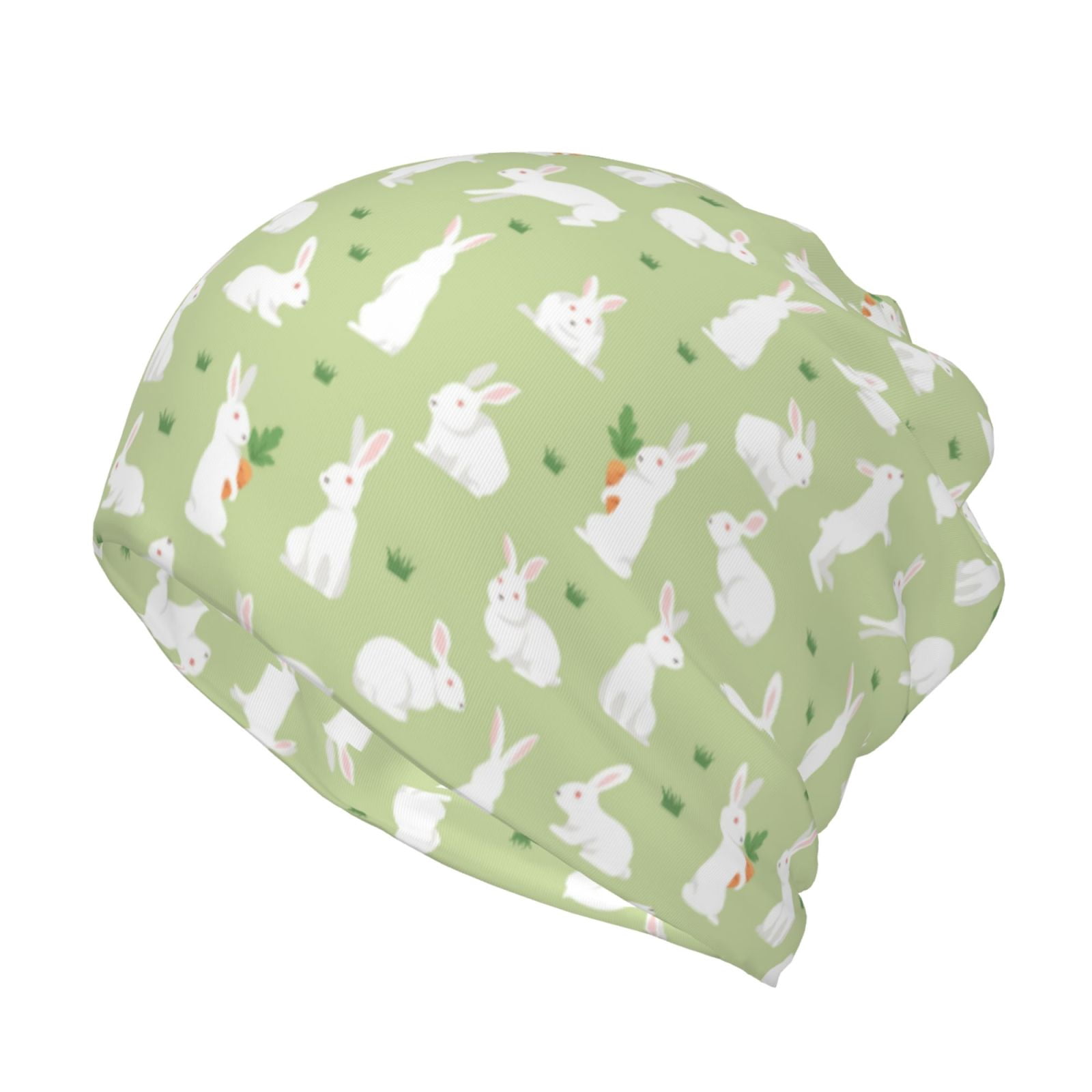 Bingfone Men Women Slouch Beanie Rabbit And Carrot (2) Print Cap Hip ...
