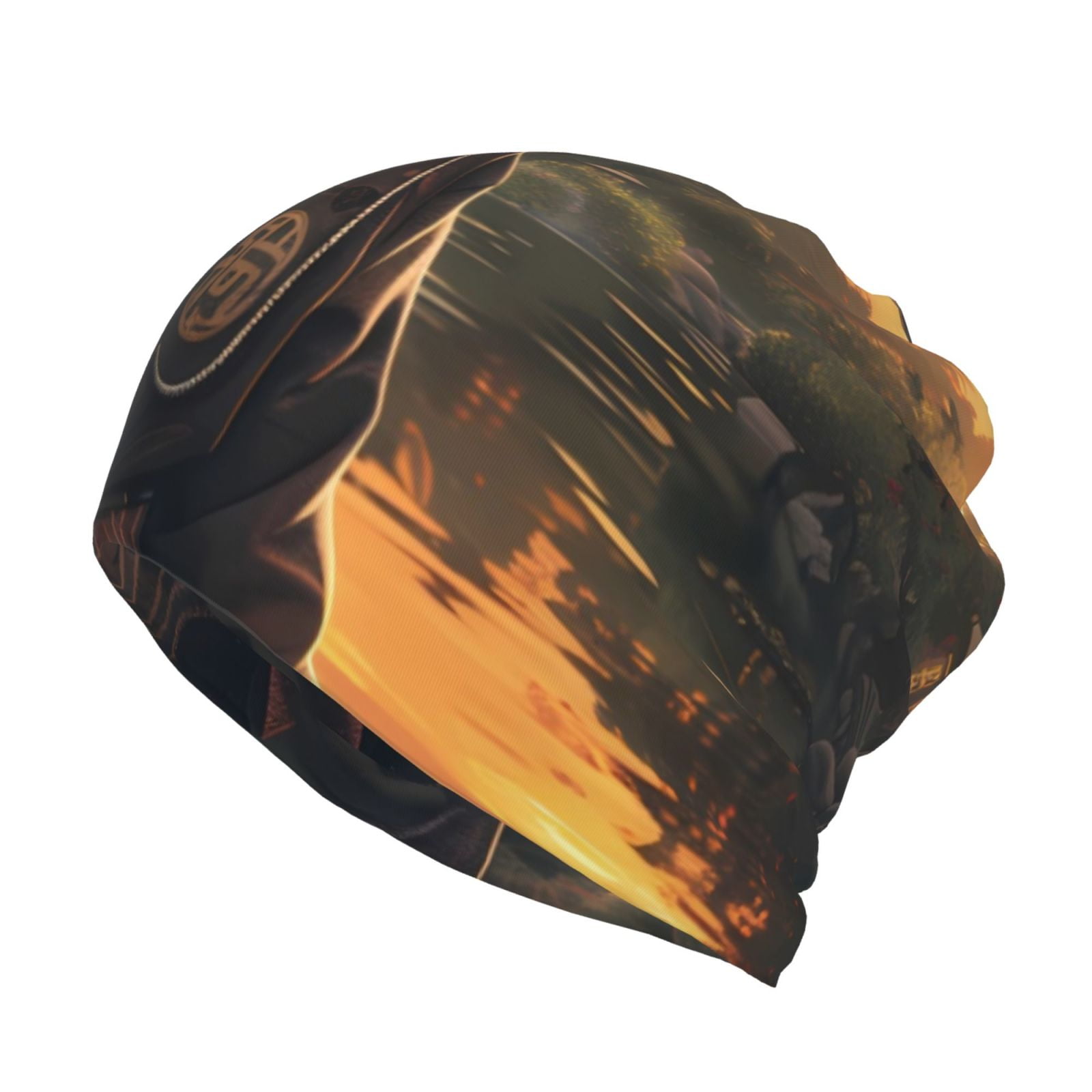 Bingfone Men Women Slouch Beanie Sunset Meditating Doberman Print Cap ...