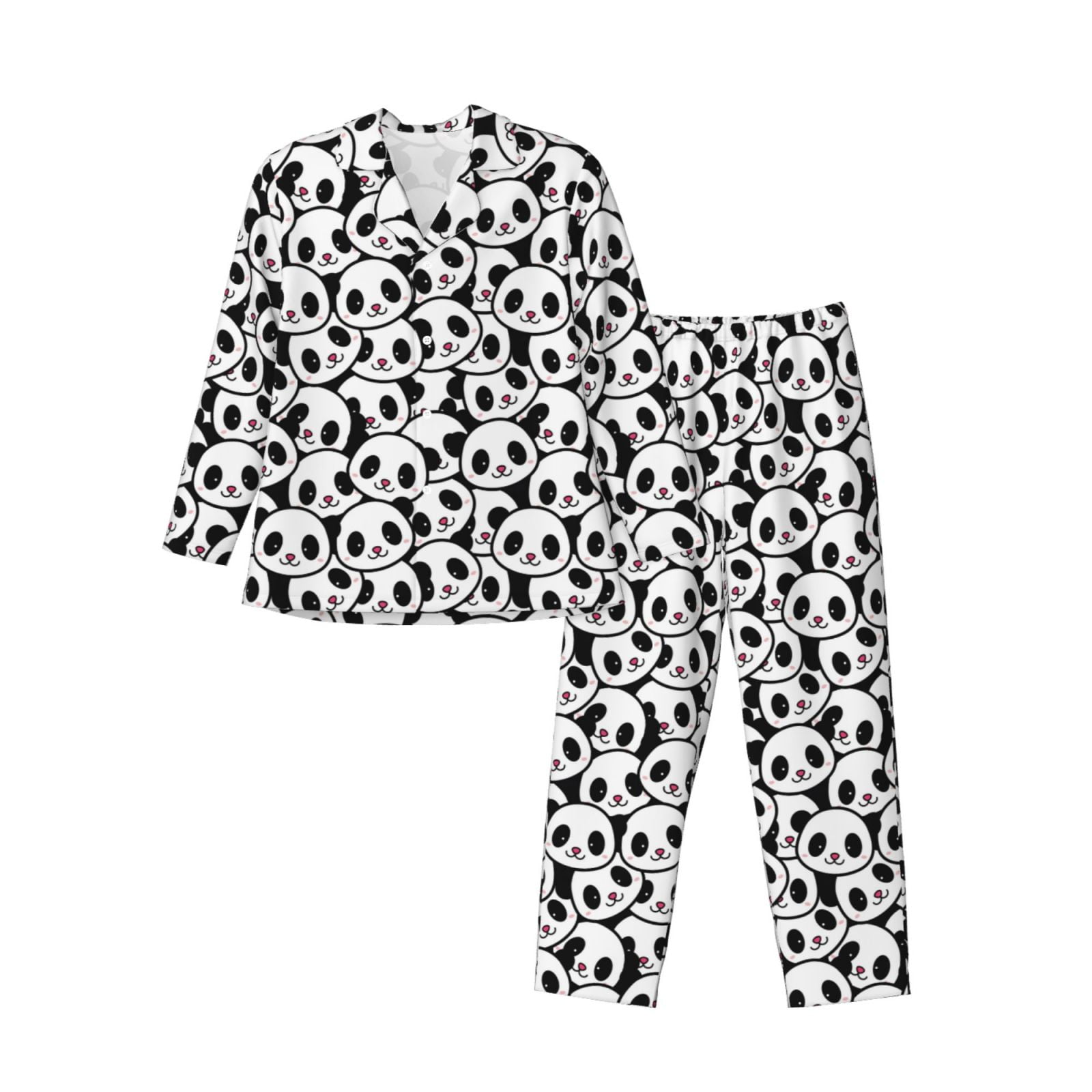 Bingfone Men's Pajama Set 2 Piece Loungewear PJs, Long Sleeve with ...