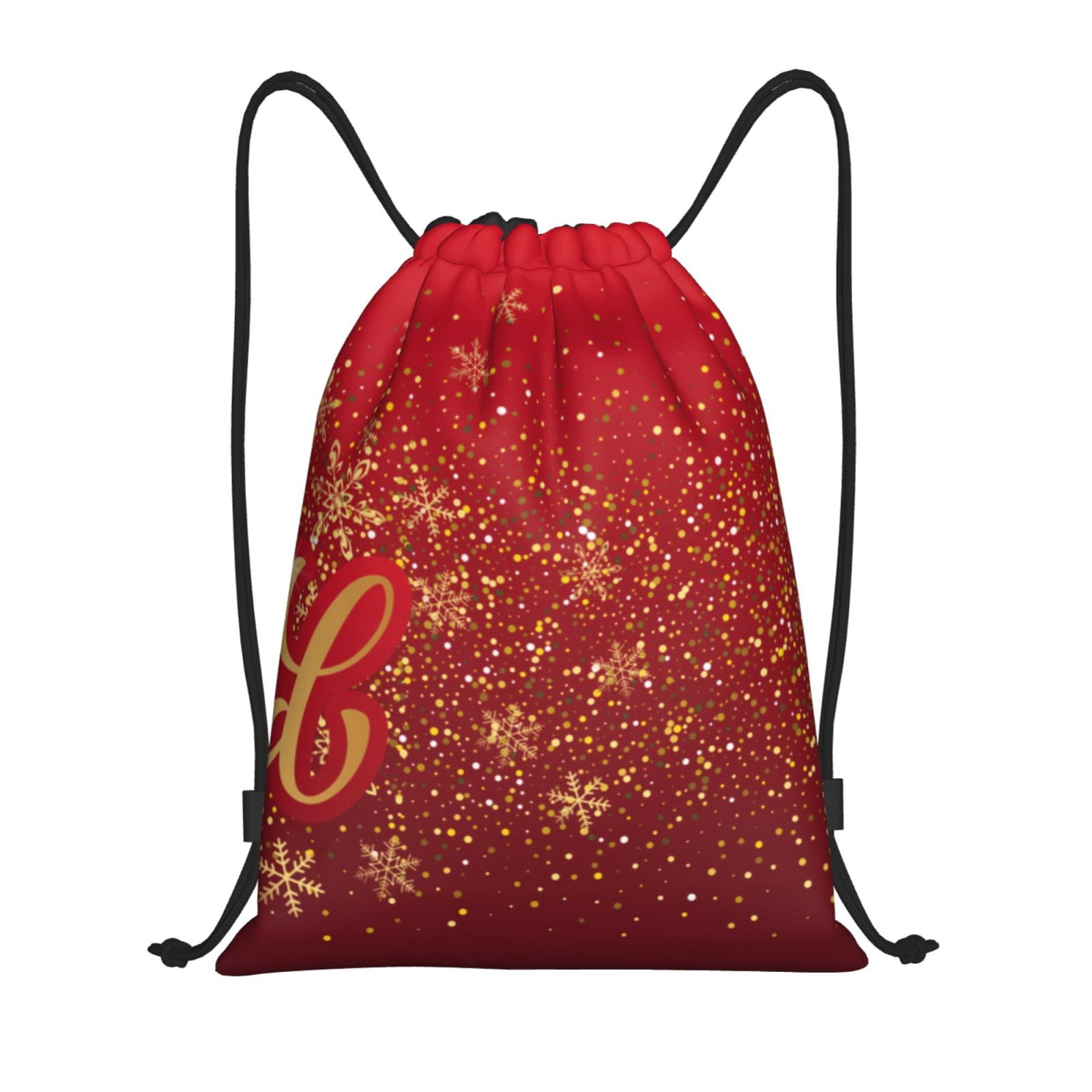 Bingfone Merry Christmas Drawstrings Backpacks Bags for Men Women Gym ...