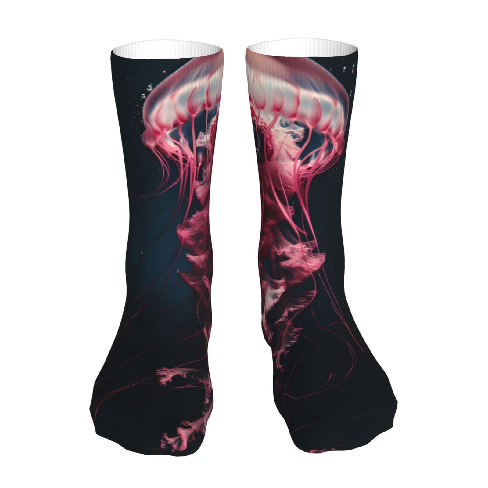 Bingfone Mesmerizing Pink Jellyfish Prirnt Women's Men's Fun Pattern ...