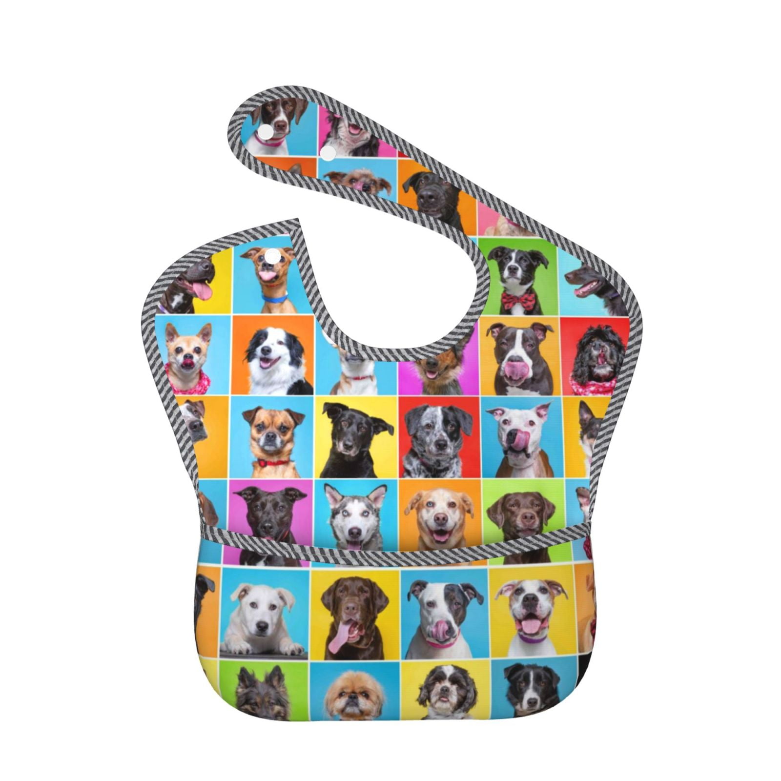 Bingfone Mess-Proof Baby Bib - Waterproof Bib For Baby Boy Or Girl With ...