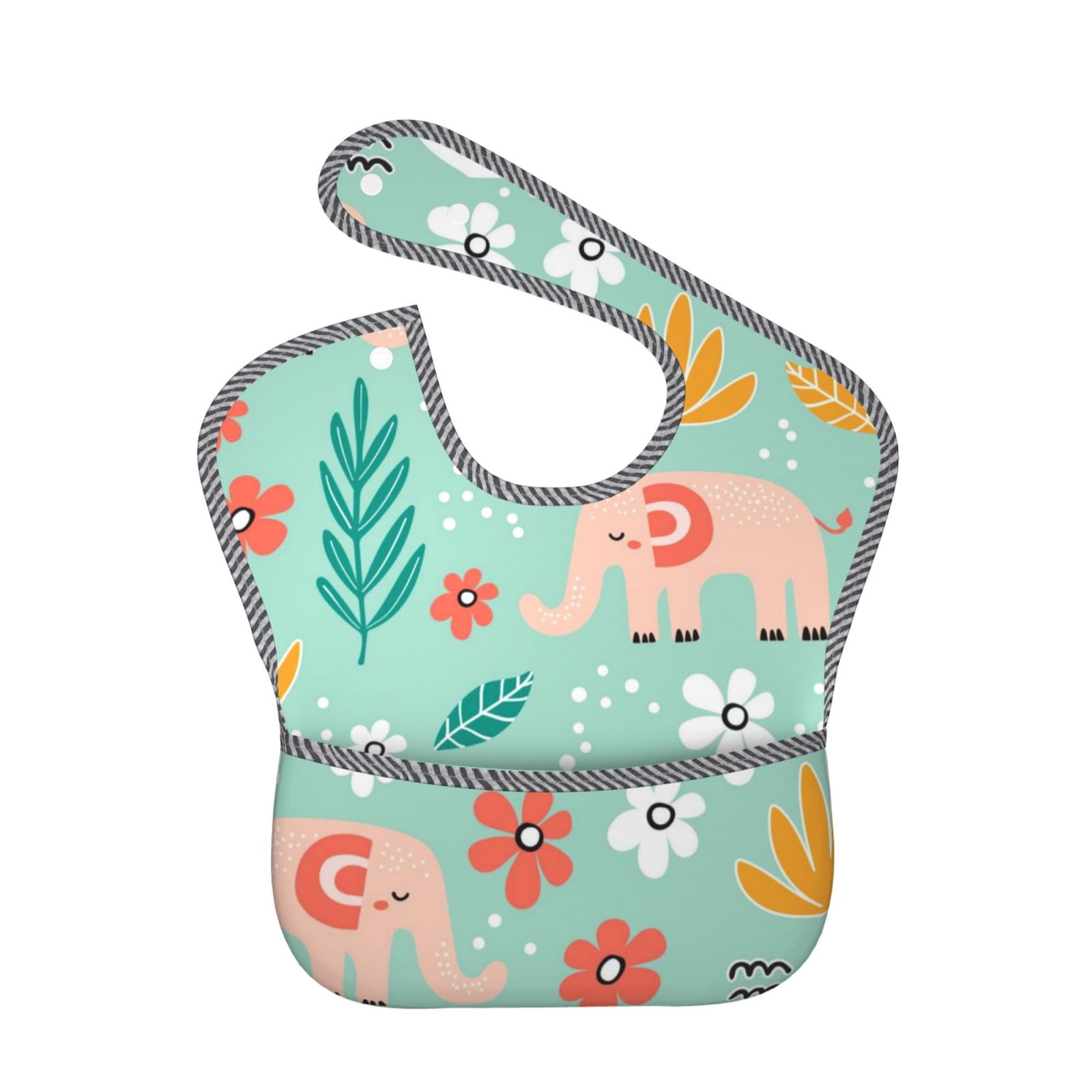 Bingfone Mess-Proof Baby Bib - Waterproof Bib For Baby Boy Or Girl With ...