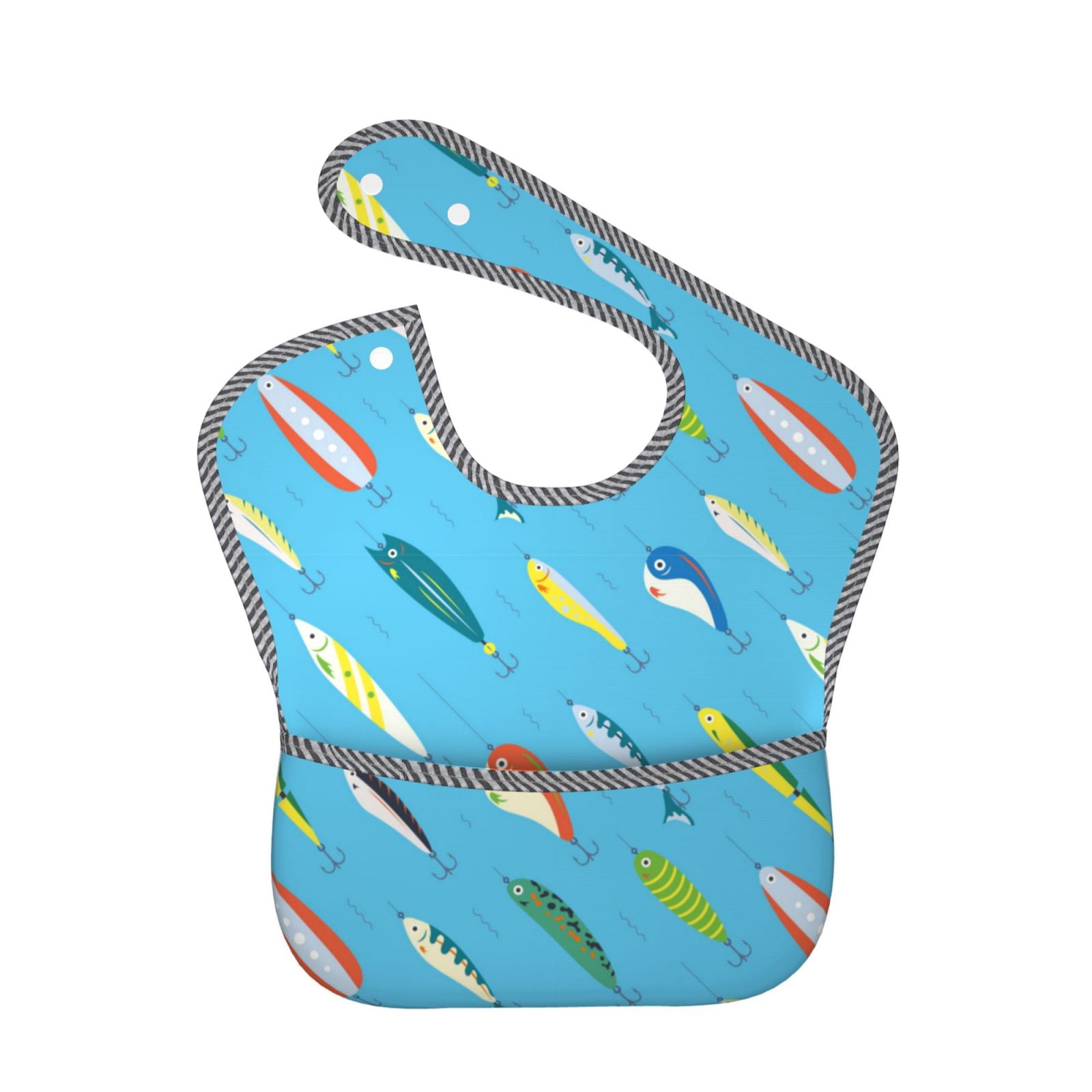 Bingfone Mess-Proof Baby Bib - Waterproof Bib for Baby Boy or Girl with ...