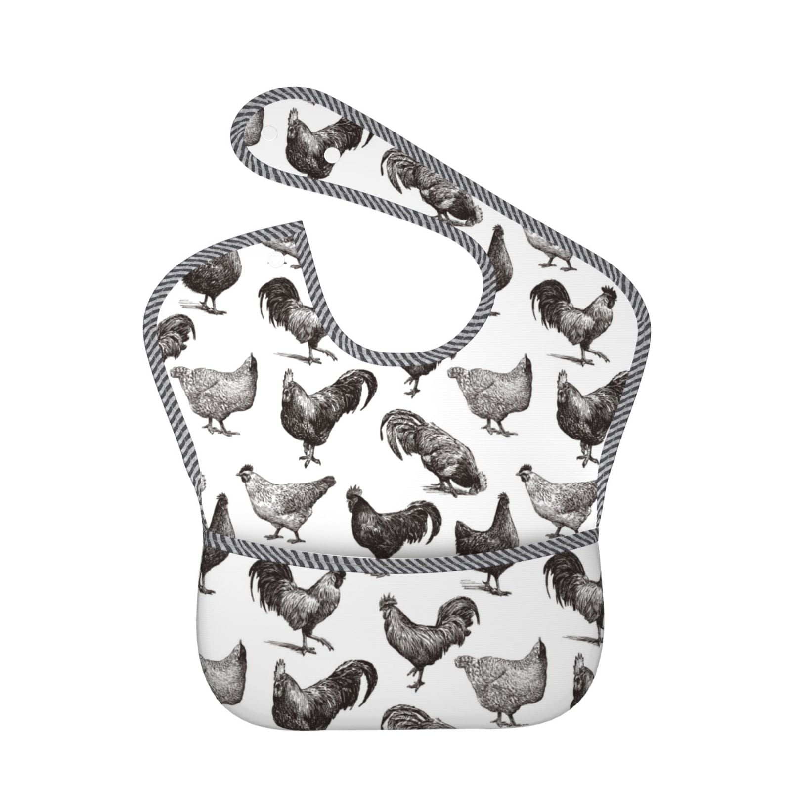 Bingfone Mess-Proof Baby Bib - Waterproof Bib for Baby Boy or Girl with ...