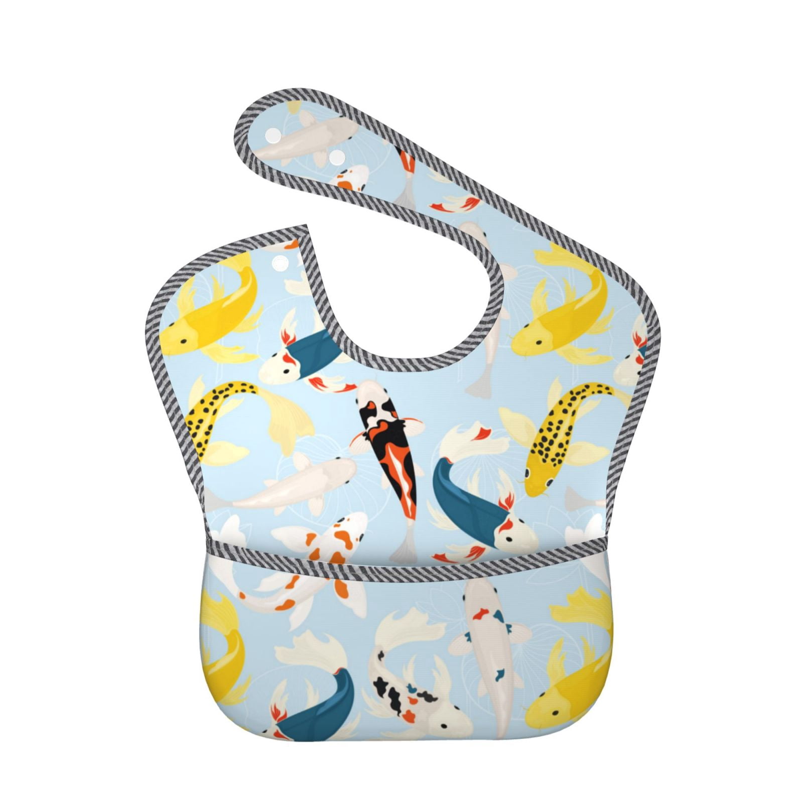 Bingfone Mess-Proof Baby Bib - Waterproof Bib for Baby Boy or Girl with ...