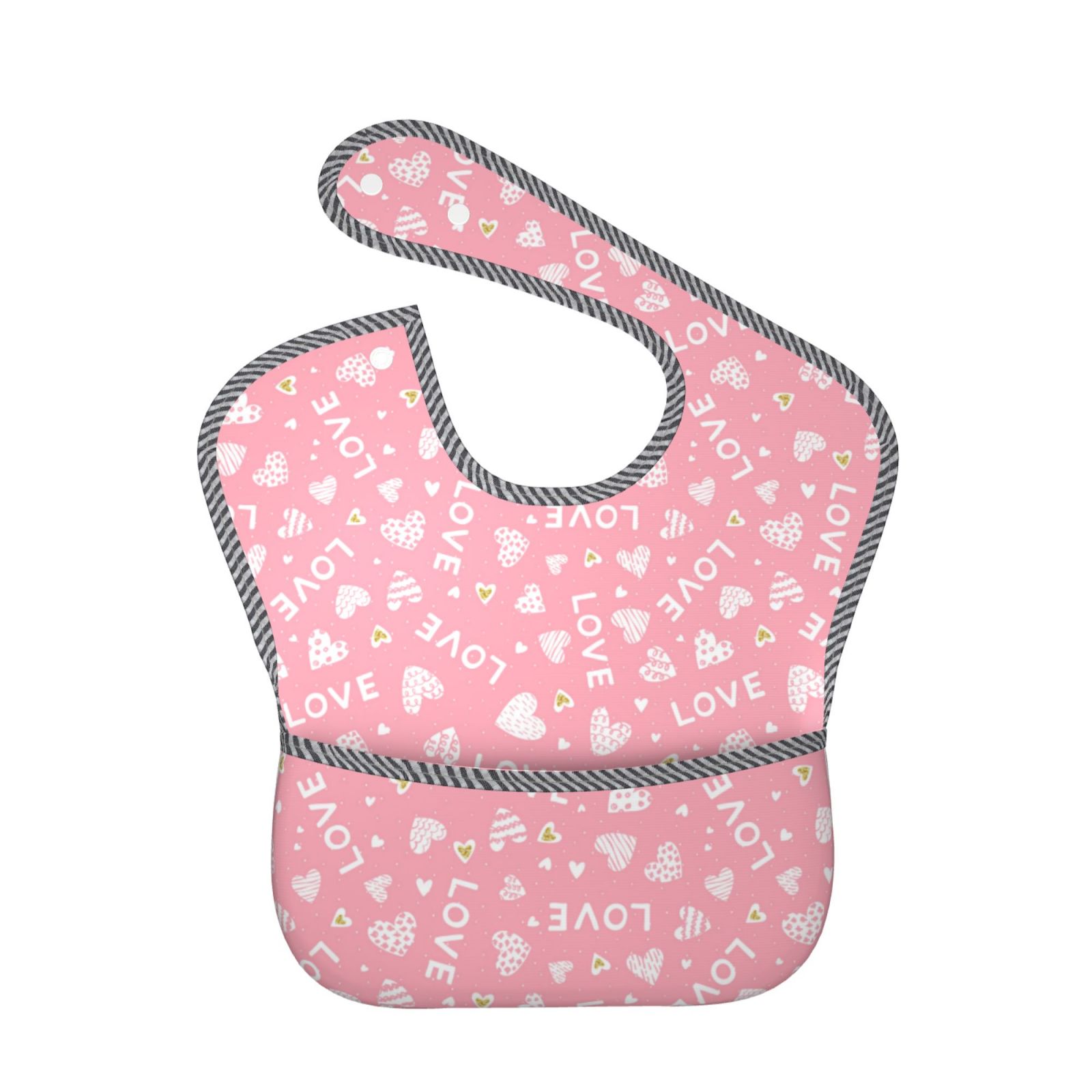 Bingfone Mess-Proof Baby Bib - Waterproof Bib for Baby Boy or Girl with ...