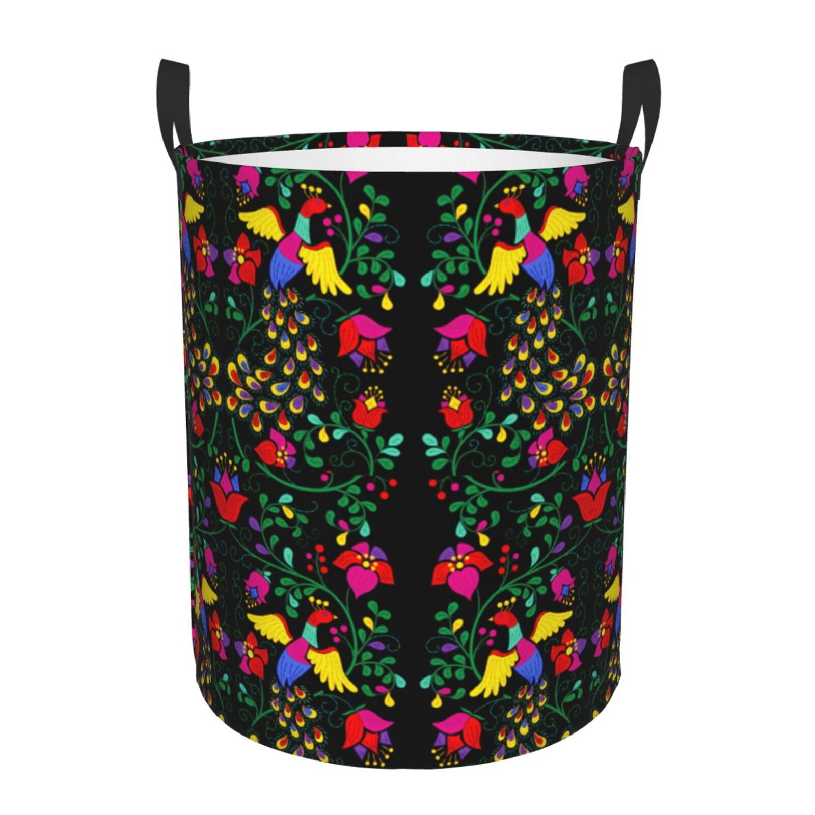 Bingfone Mexican Flower 2 Waterproof Foldable Laundry Hamper Bucket ...