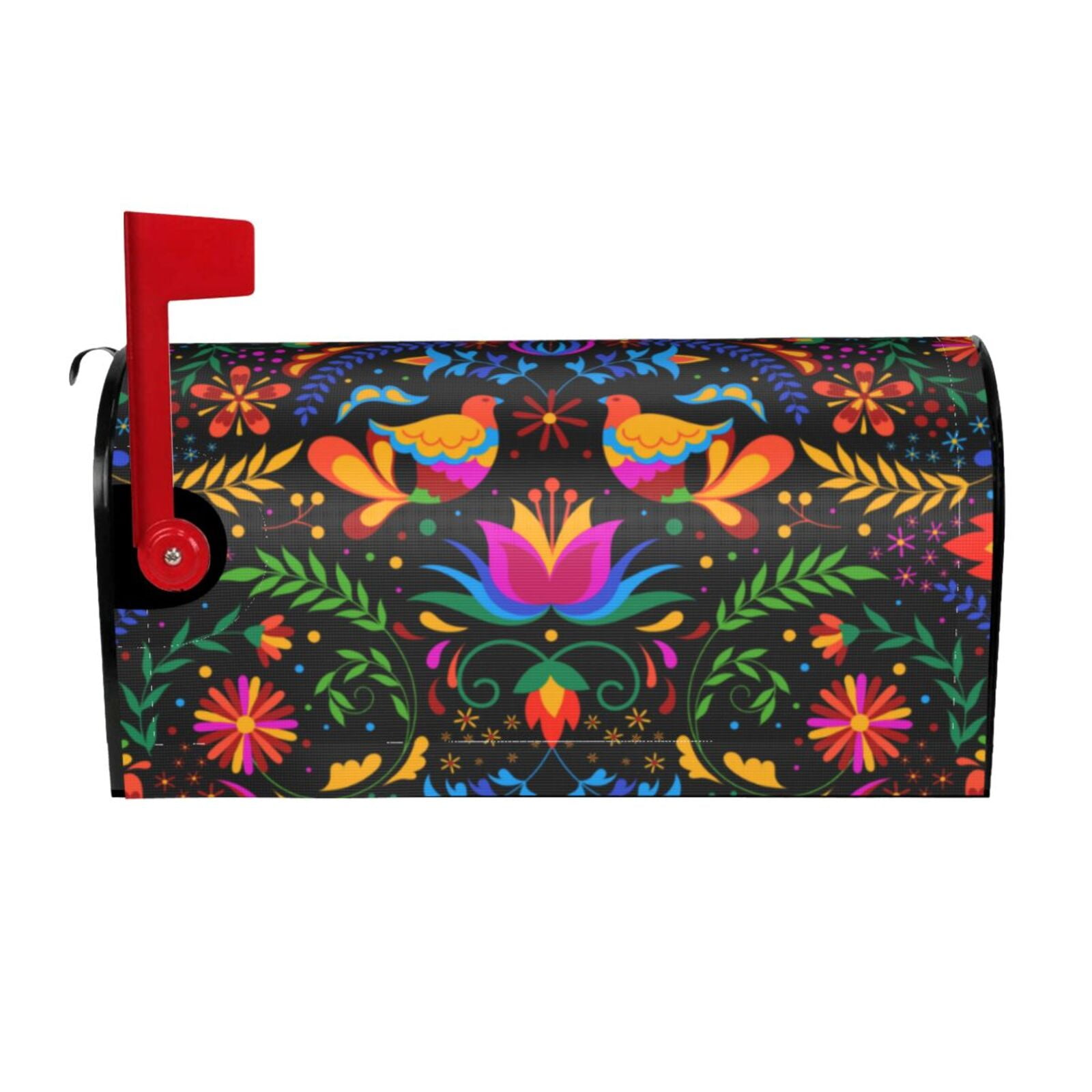 Bingfone Mexican Flower Traditional1 Magnetic Mailbox Cover Standard ...