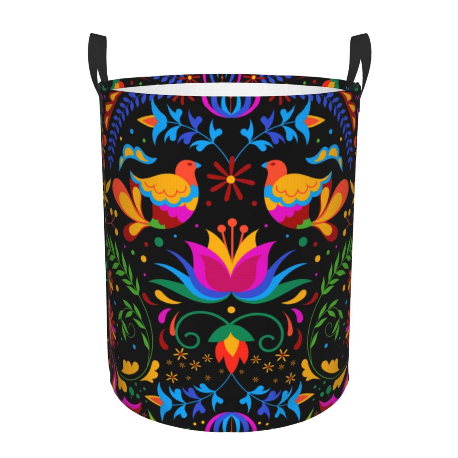 Bingfone Mexican Flower Traditional1 Waterproof Foldable Laundry Hamper ...