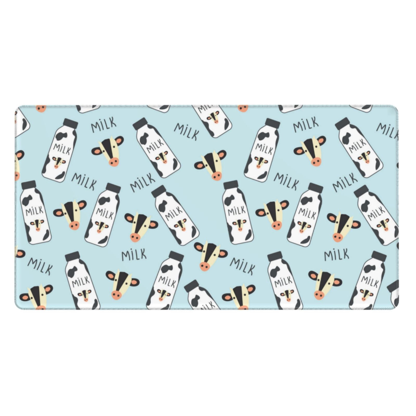 Bingfone Milk Bottles And Cow Head Large Gaming Mouse Pad,Extended Desk ...
