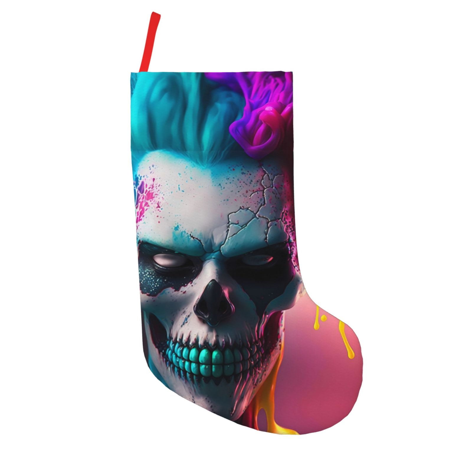 Bingfone Modern Abstract Colorful Skull A Print Personalized Christmas ...