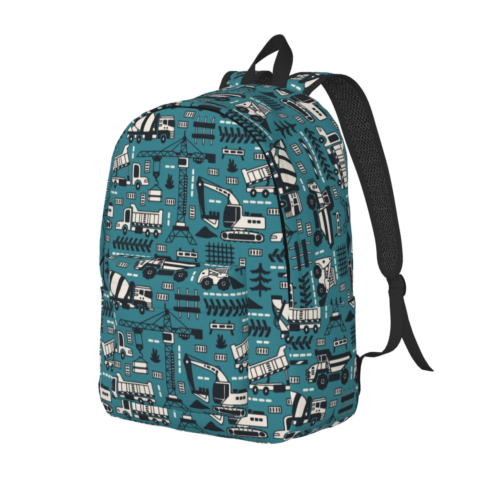 Bingfone Modern Excavator Print Canvas College Laptop Backpack, Large ...