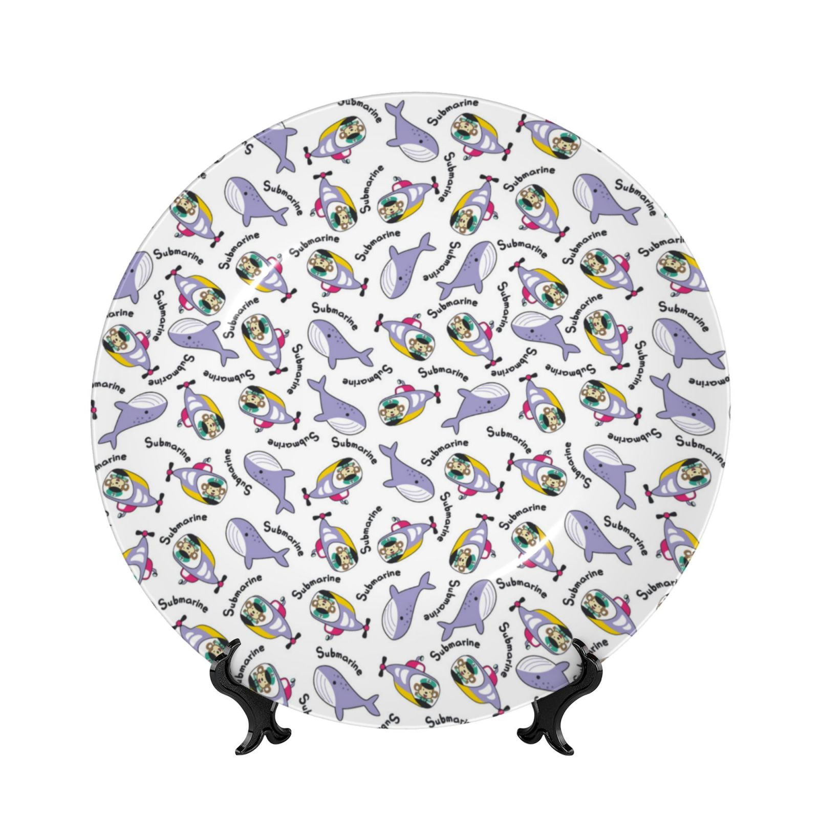 Bingfone Monkey Submarine Captain Print Bone China Dinner Decorative ...