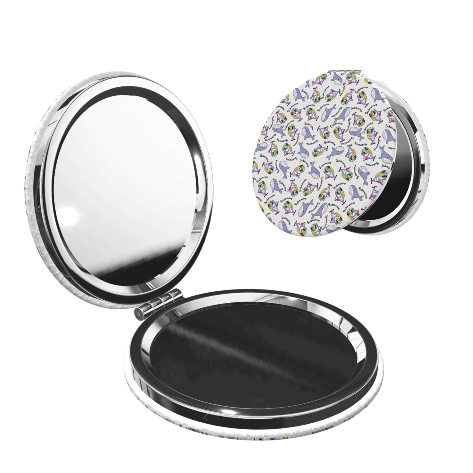 Bingfone Monkey Submarine Captain Print Compact Vanity Makeup Mirror ...