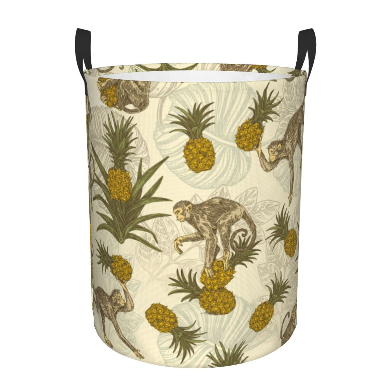Bingfone Monkeys And Pinealpples Waterproof Foldable Laundry Hamper ...