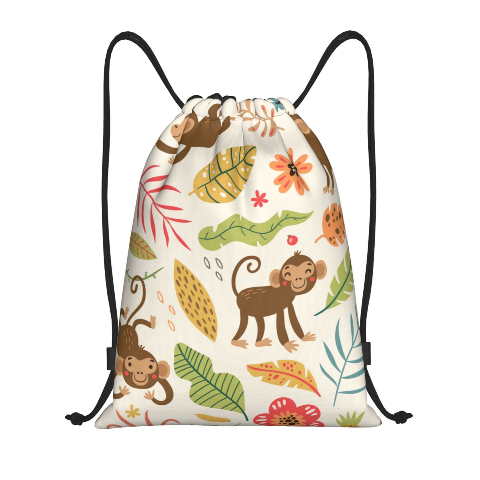 Bingfone Monkeys In The Jungle Drawstrings Backpacks Bags For Men Women ...