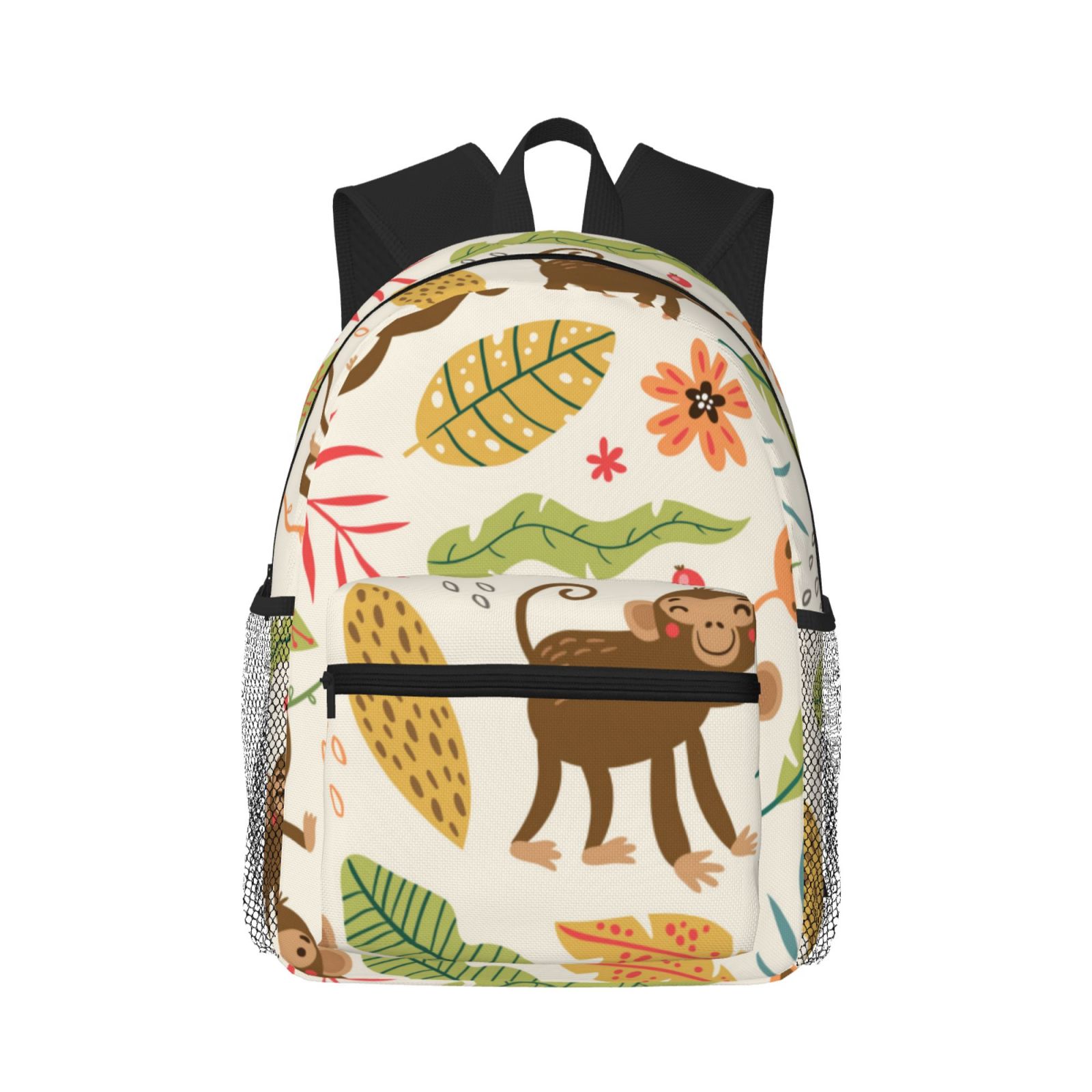 Bingfone Monkeys In The Jungle Kids Backpack Girls And Boys Classic School Backpack Light Weight ...