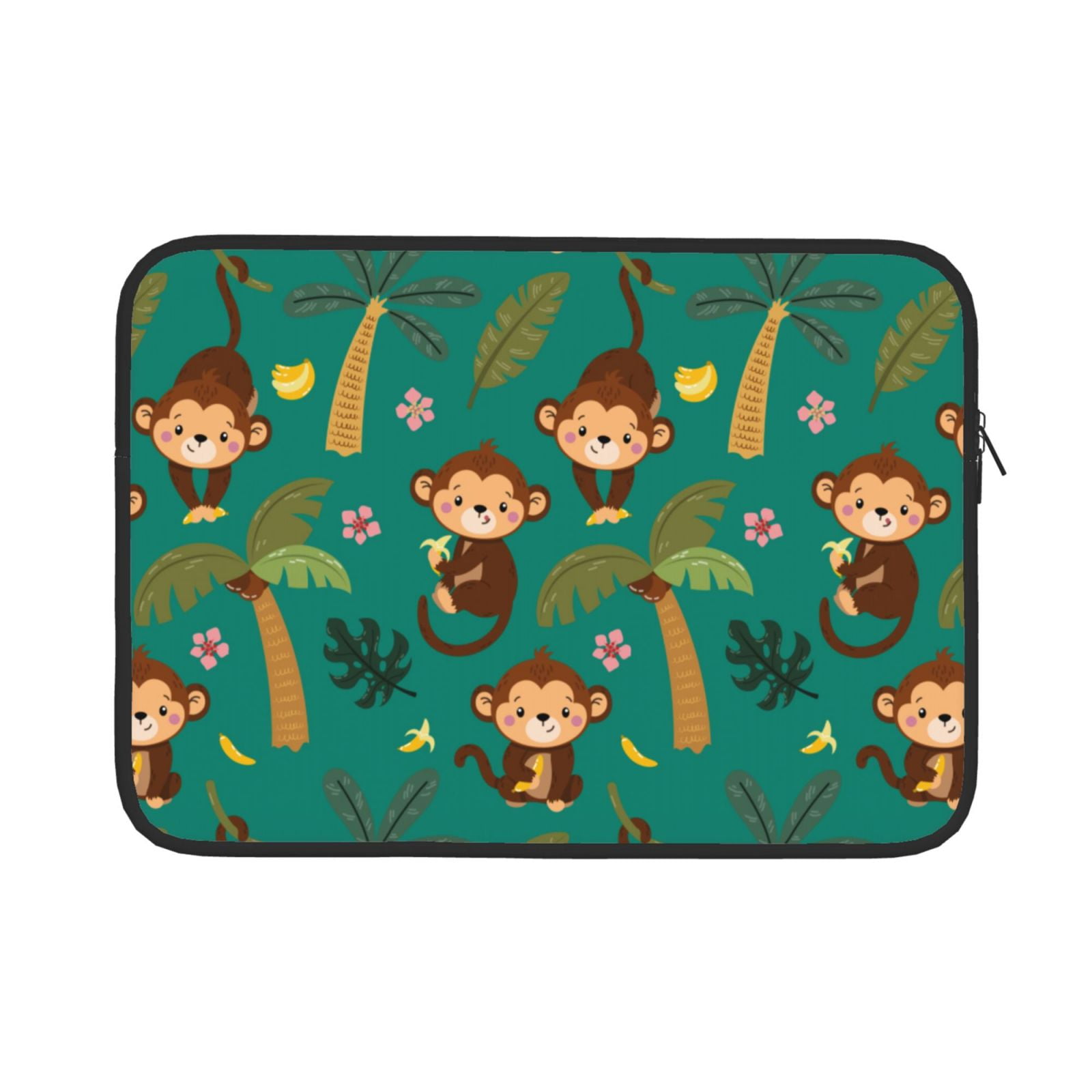 Bingfone Monkeys Swinging From Palms Laptop Sleeve Case 15 Inch, 360 ...