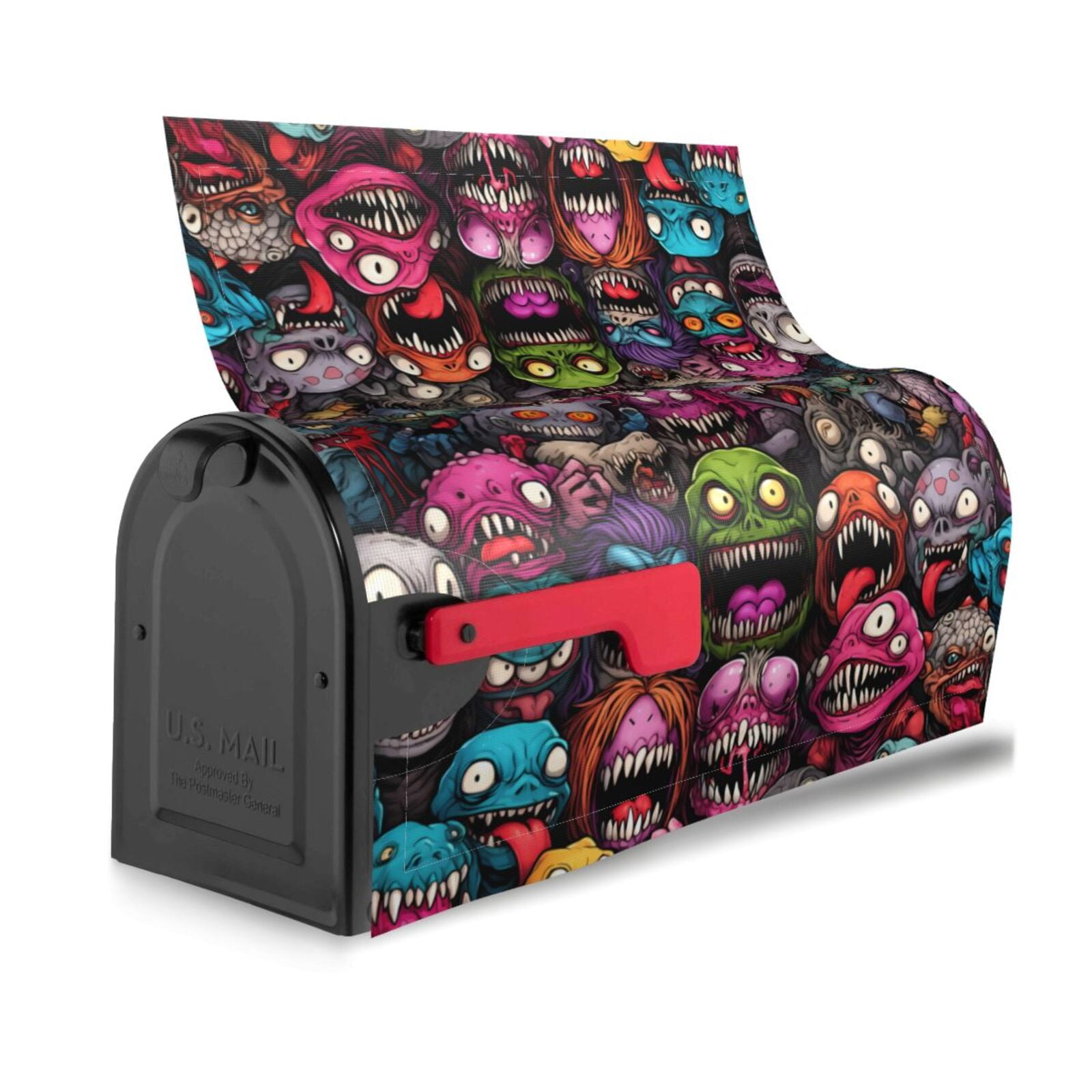 Bingfone Monstrous Cartoon Characters Magnetic Mailbox Cover Standard ...