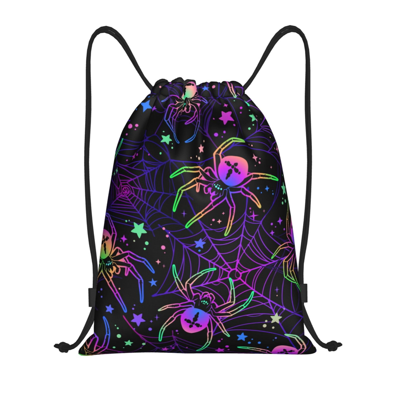 Bingfone Multi-Colored Spiders Drawstrings Backpacks Bags For Men Women ...