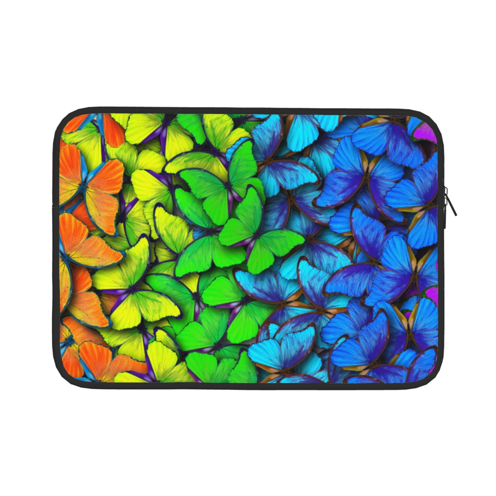 Bingfone Multicolored Butterflies Laptop Sleeve Case 13 Inch, 360 ...