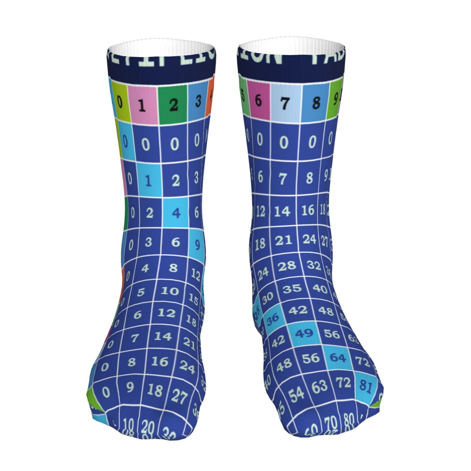 Bingfone Multiplication Table Prirnt Women's Men's Fun Pattern and ...