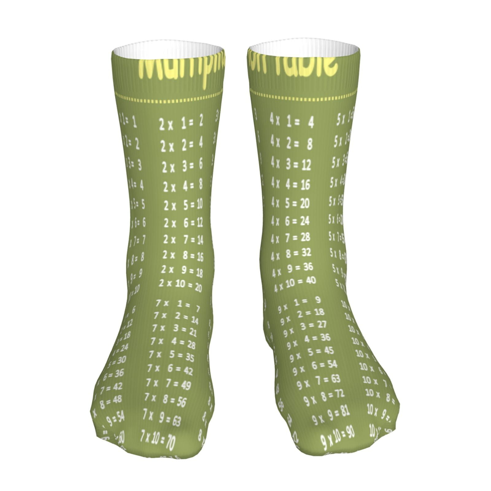 Bingfone Multiplication Table1 Prirnt Women's Men's Fun Pattern and ...