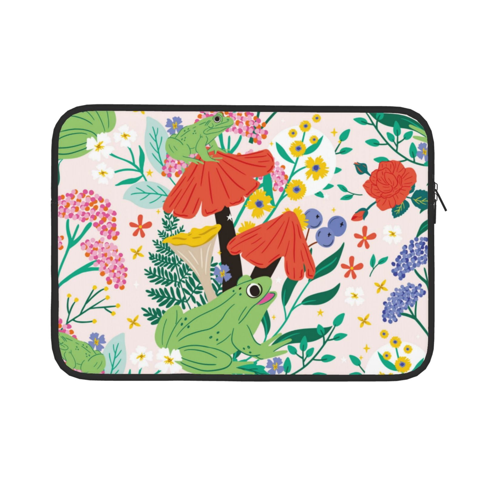 Bingfone Mushroom And Frogs Laptop Sleeve Case 13 Inch, 360° Protective ...