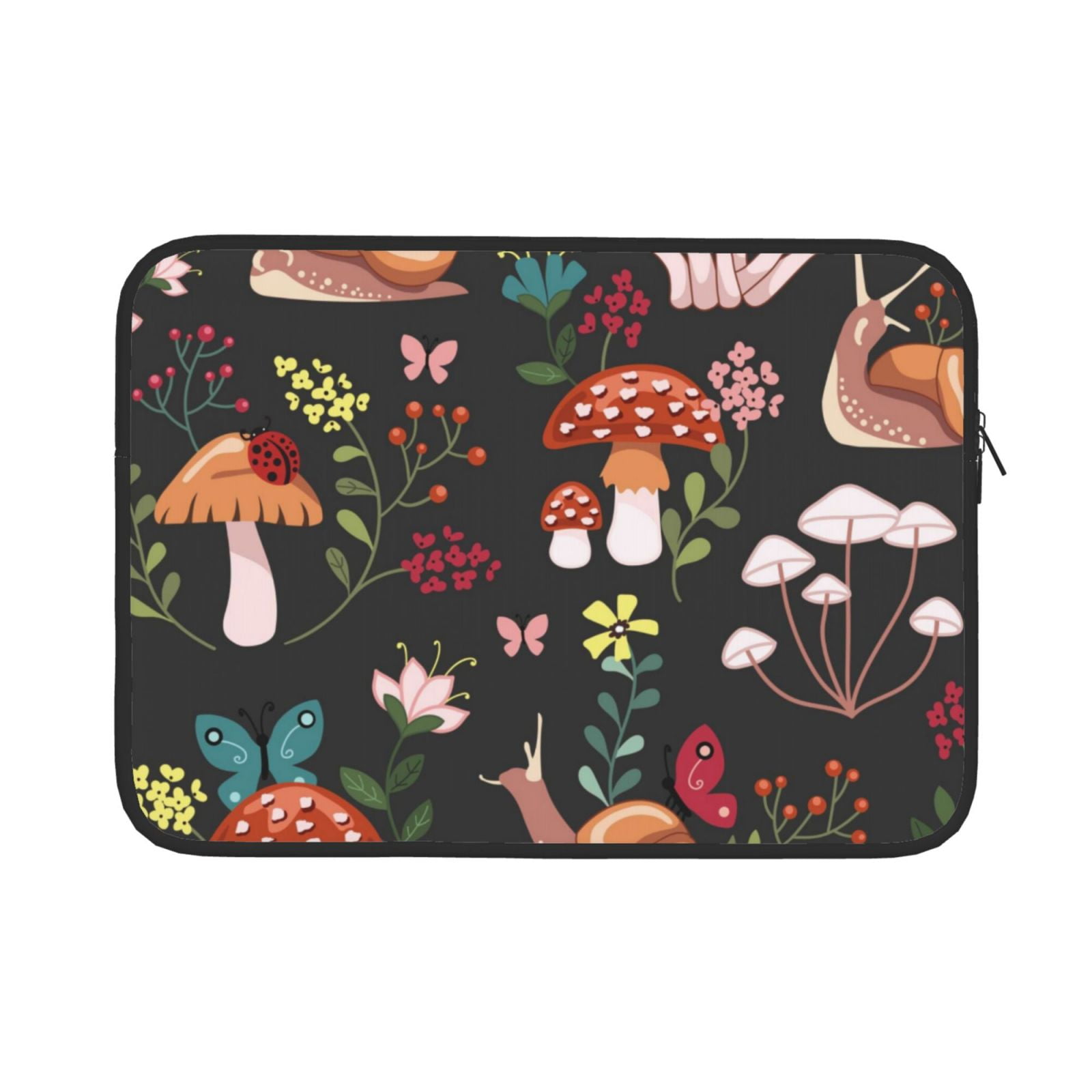 Bingfone Mushroom With Snails Laptop Sleeve Case 13 Inch, 360 ...