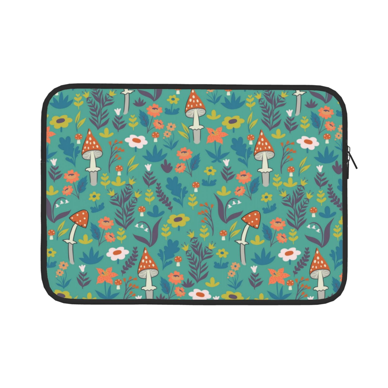 Bingfone Mushrooms and Flowers Laptop Sleeve Case 13 inch , 360 ...