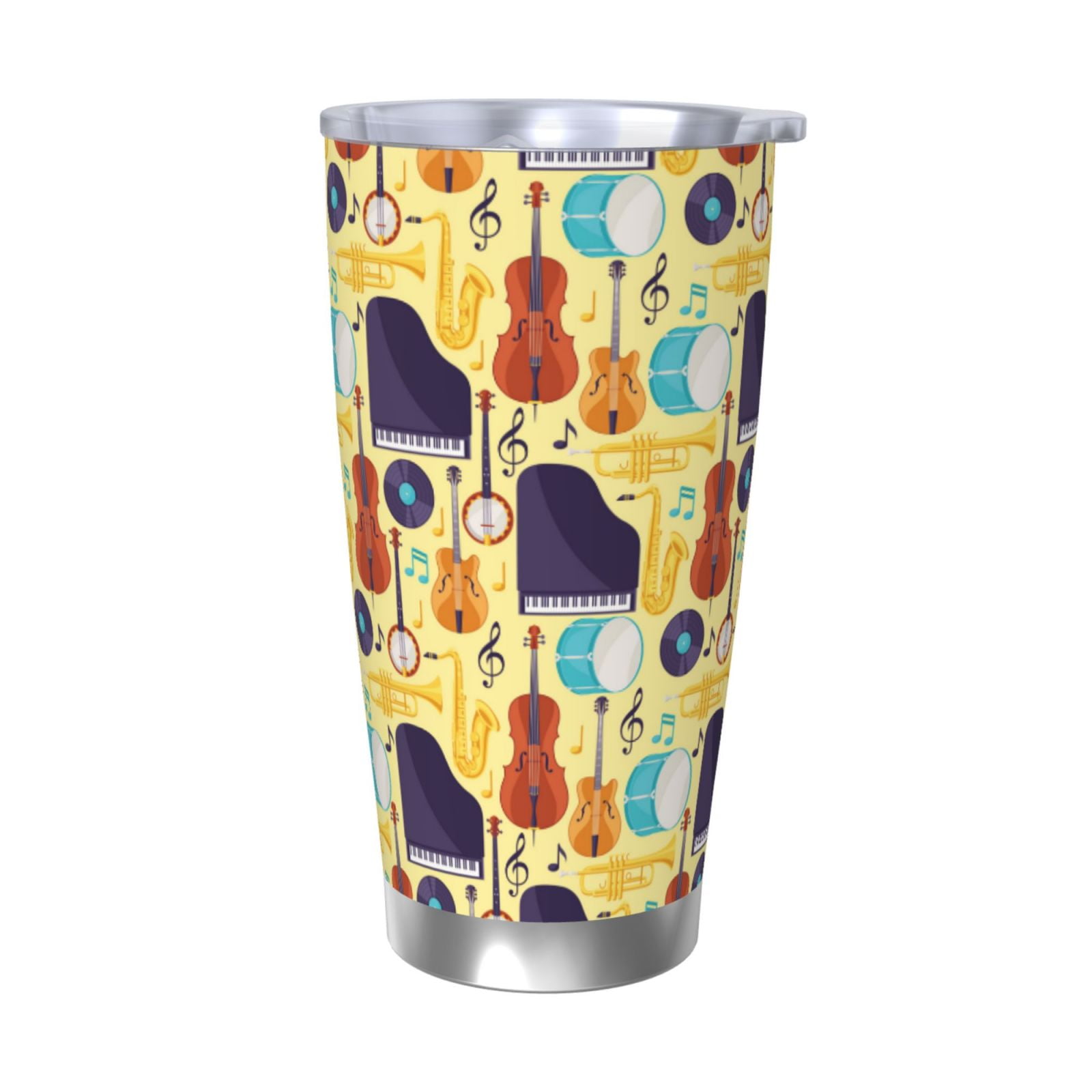 Bingfone Musical Instruments for 20 Oz Stainless Steel Travel Mug ...