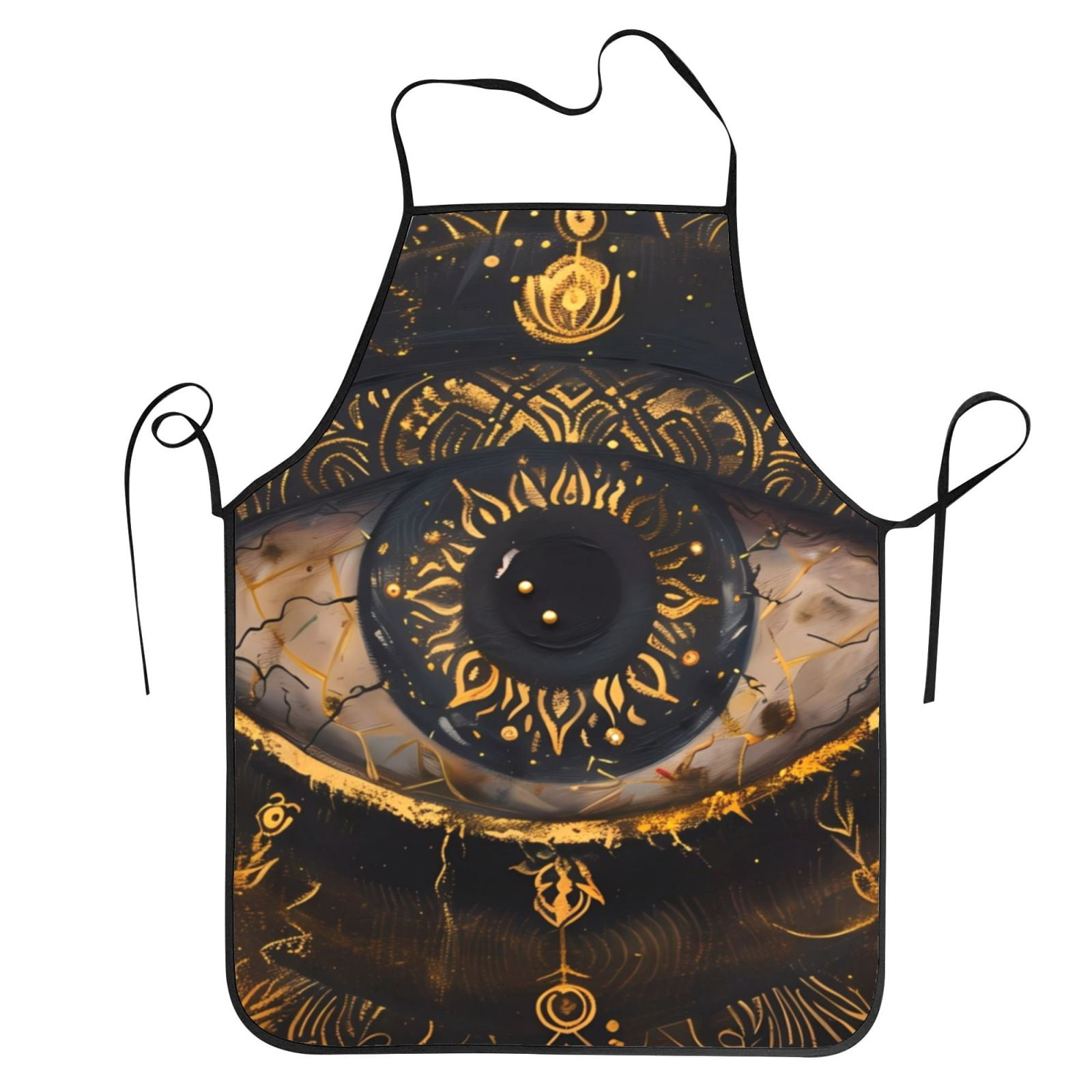 Bingfone Mystical Golden Eye for Tie-up Apron, Unisex Waterproof and ...