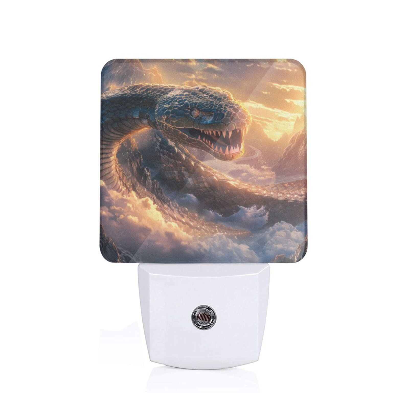 Bingfone Mythical Serpent Mountain Sunrise Print Night Lights Plug into ...